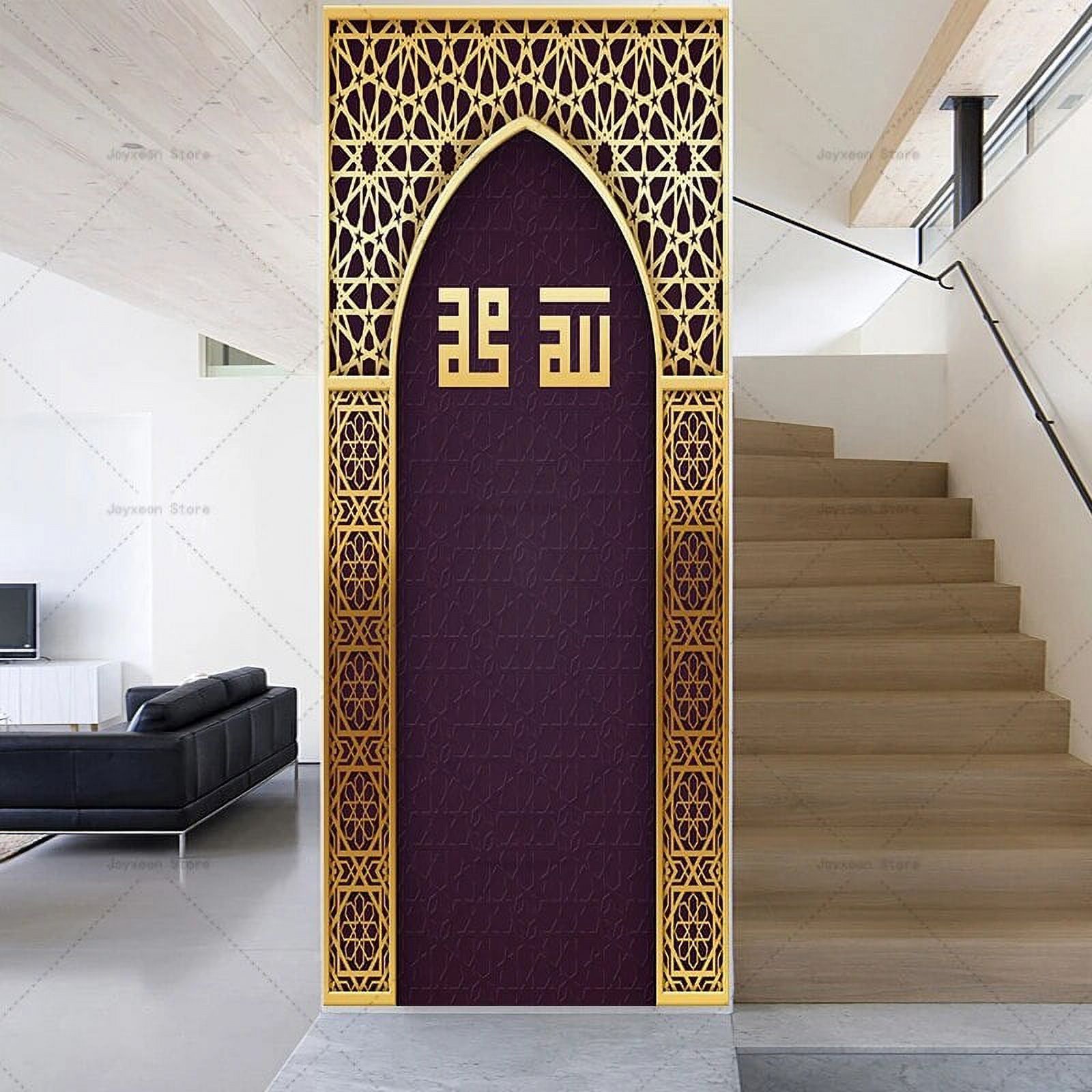3d Muslim Door Sticker Vinyl PVC Waterproof Self-adhesive Decorative ...