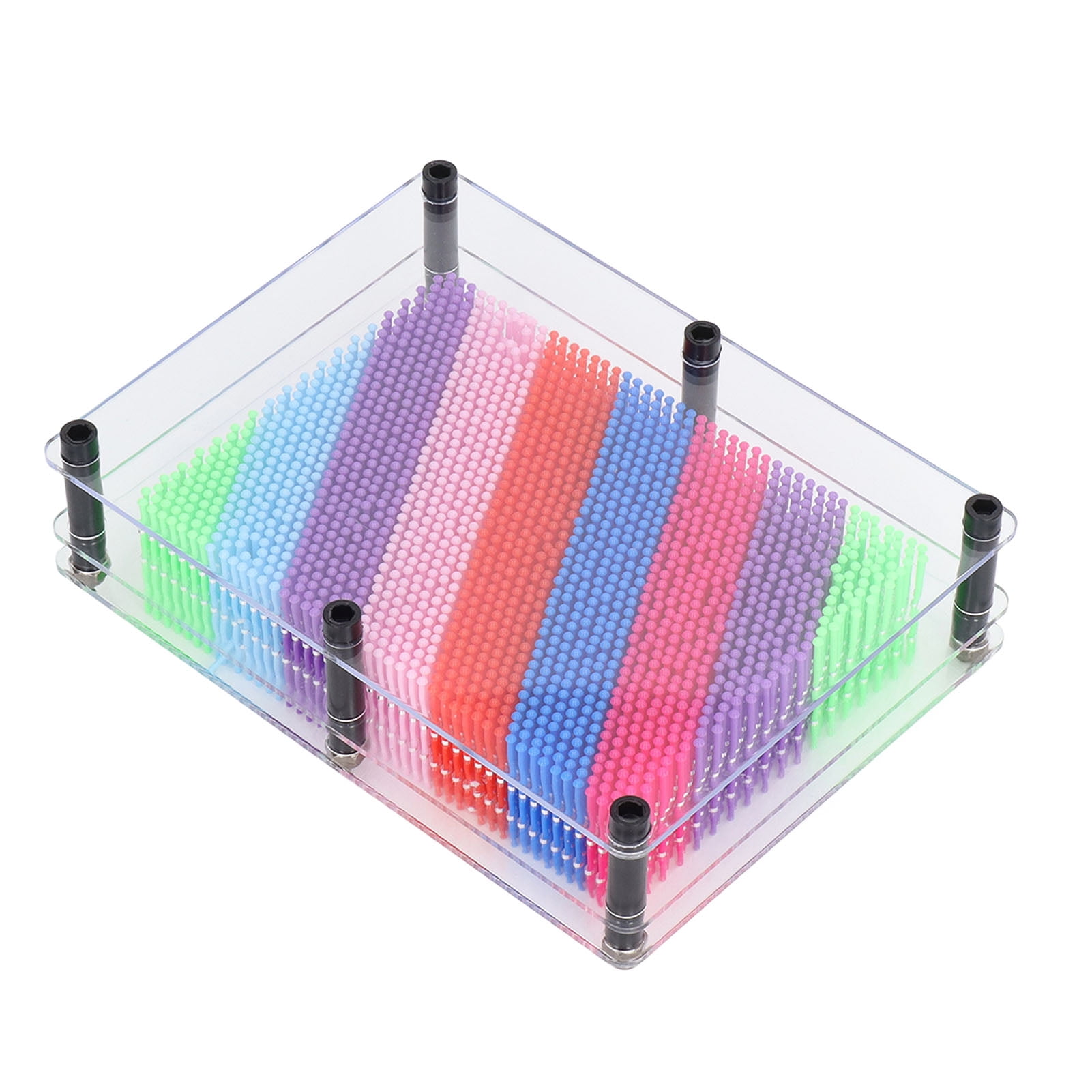 3d Pin Art Toy,Rainbow Impression Toy,Colorful Plastic Sculpture Needle ...