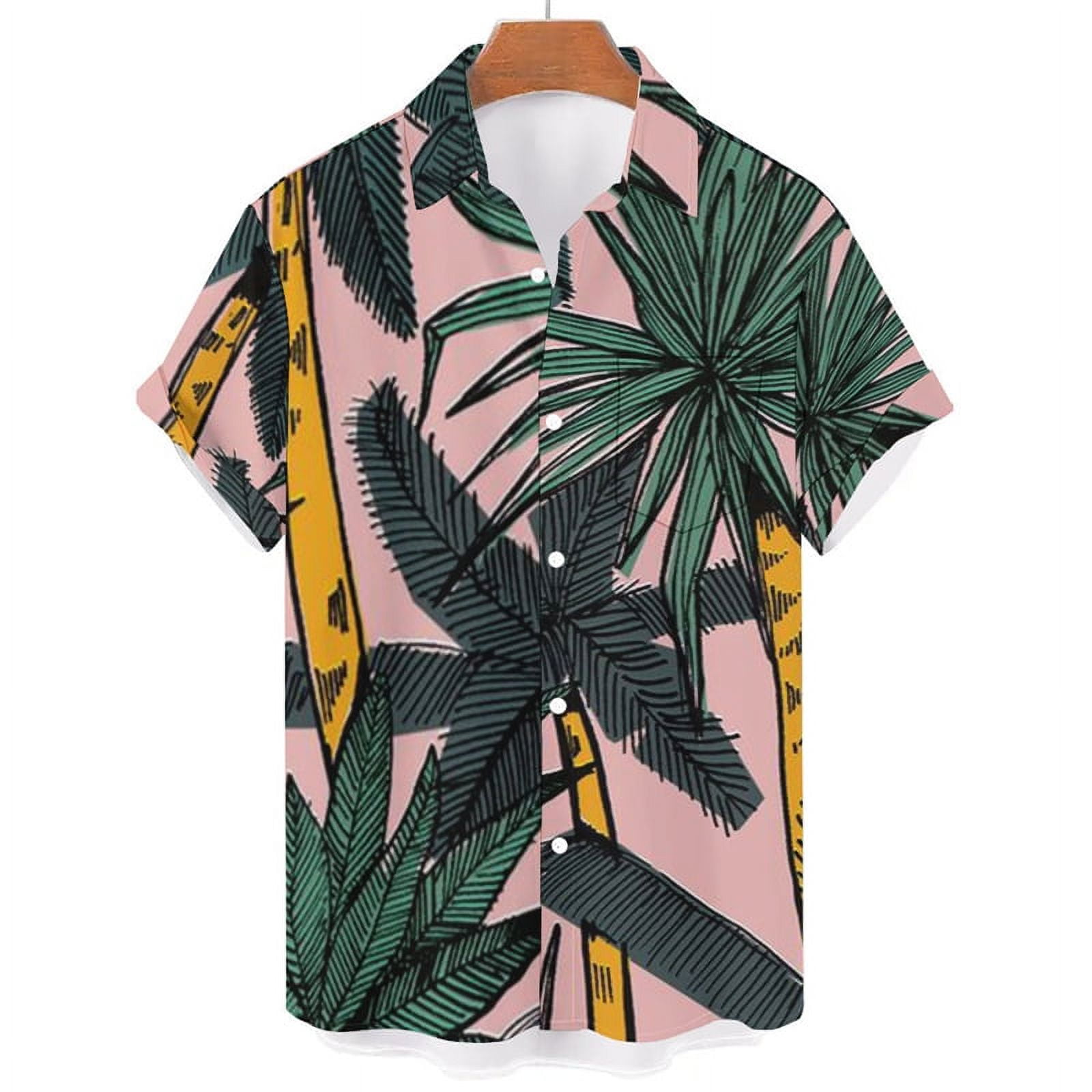 3d Print Coconut Tree Pattern New Fashion Shirts Summer Vacation Womens ...