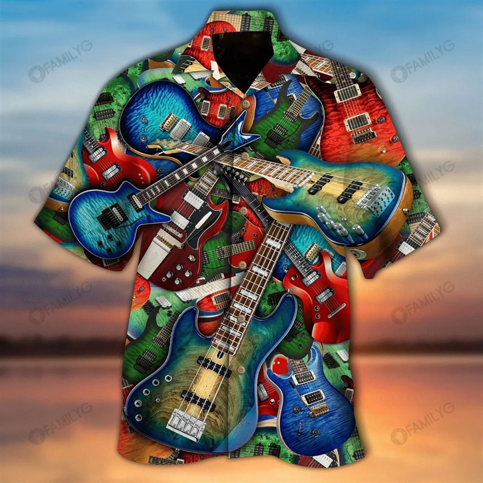 3d Print Instrument Piano Trendy Fashion Hawaiian Shirt Beach Party ...
