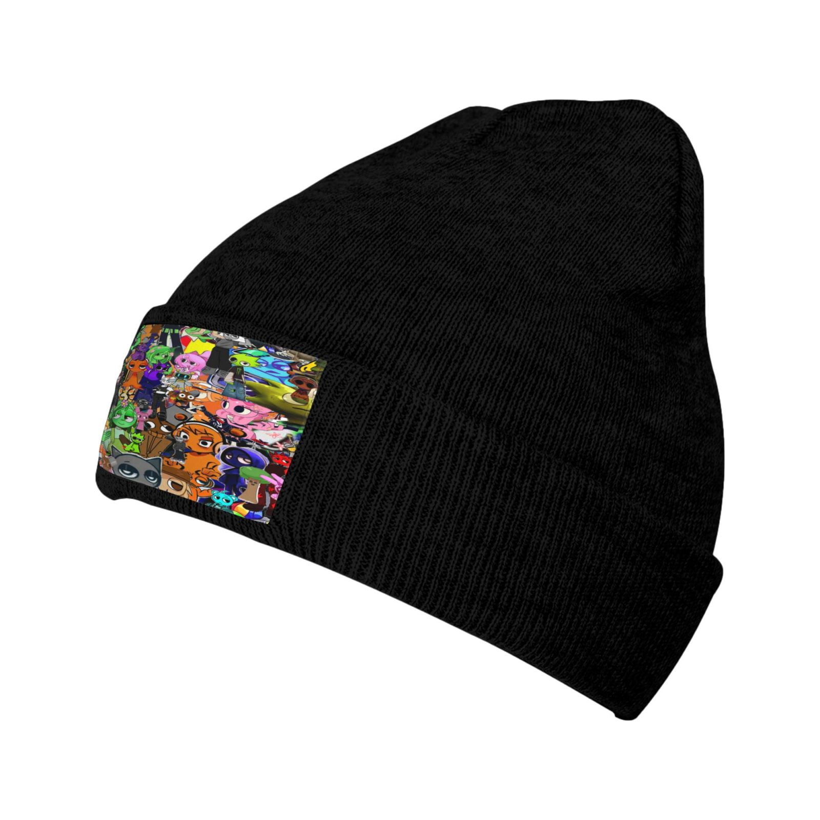 3d Print Sprun-Ki Knitted Hat Adult Beanie Hat Elastic Brimless Cap For ...