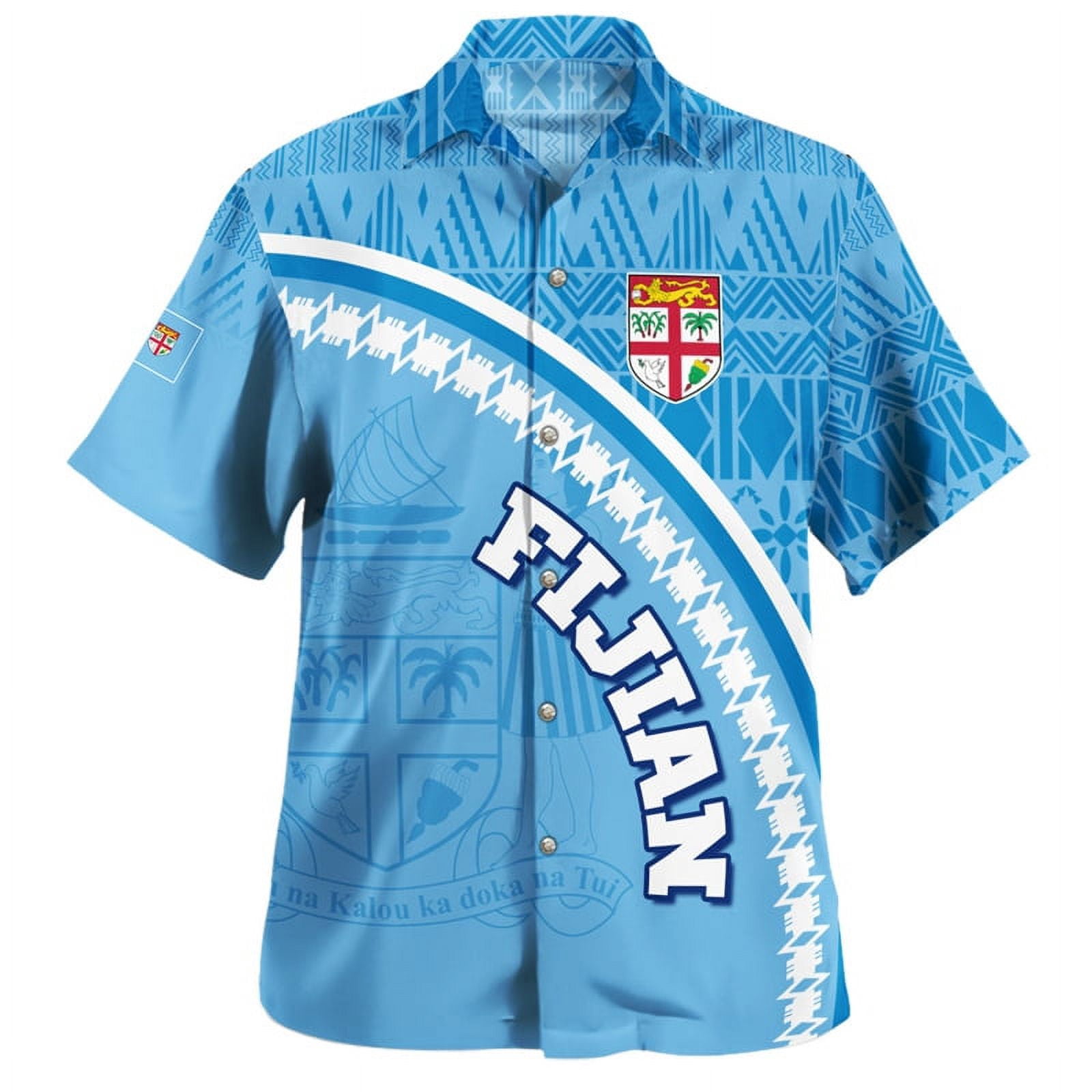3d Printed Fiji Hawaiian Shirt For Men Women Aloha Short Sleeves ...