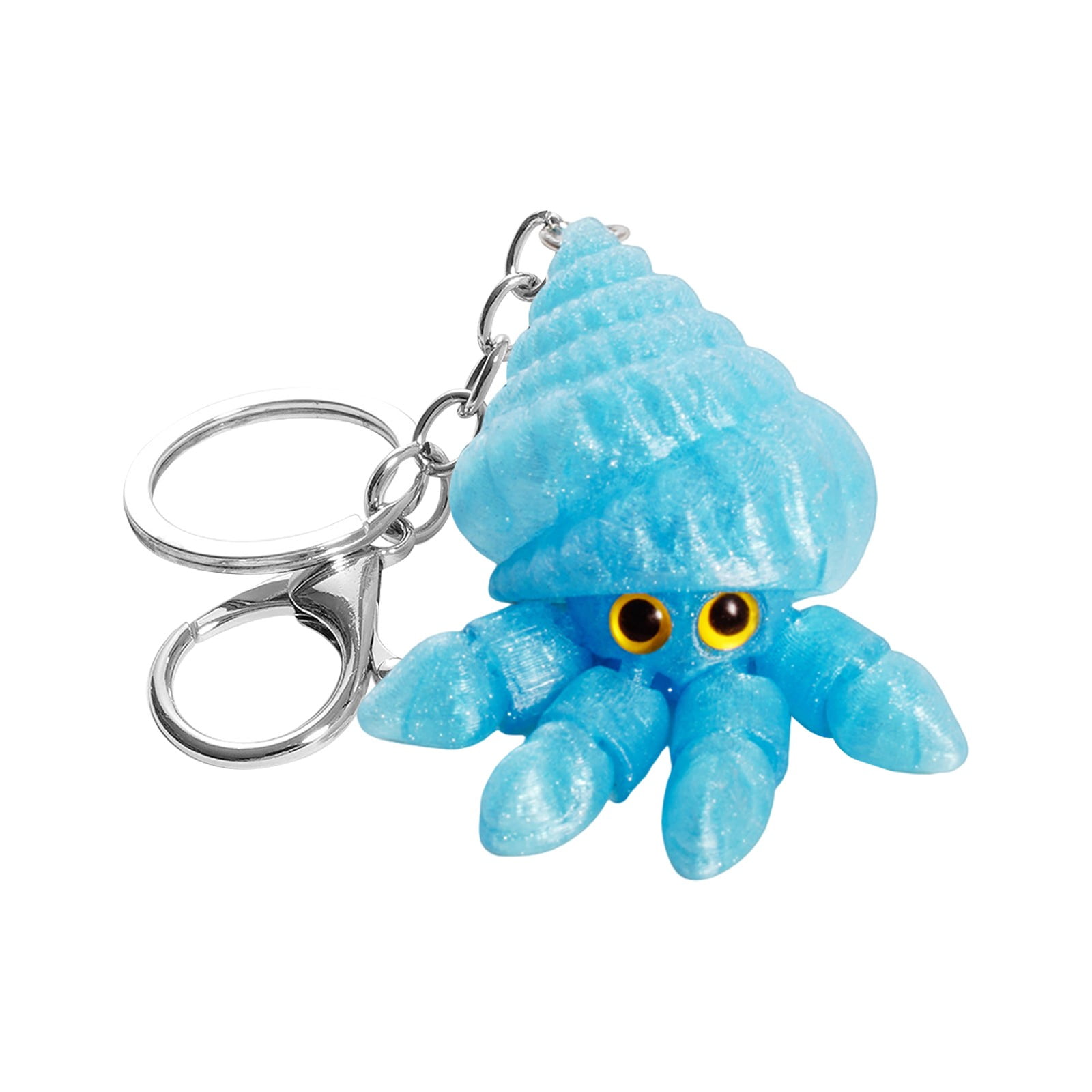 3d Printed Hermit Crab Keychains, 3-D Articulated Cute Small Flexible ...