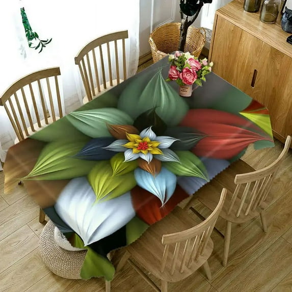 3d Printed Pattern Tablecloth Home TV Counter Cloth Rectangular ...