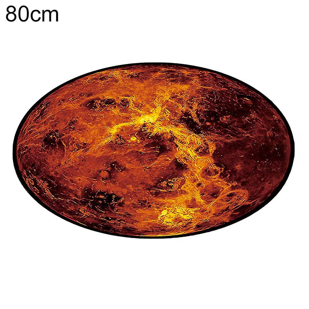 3d Printed Round Earth Moon Planet Carpet - Soft Anti-slip Rug For Home ...