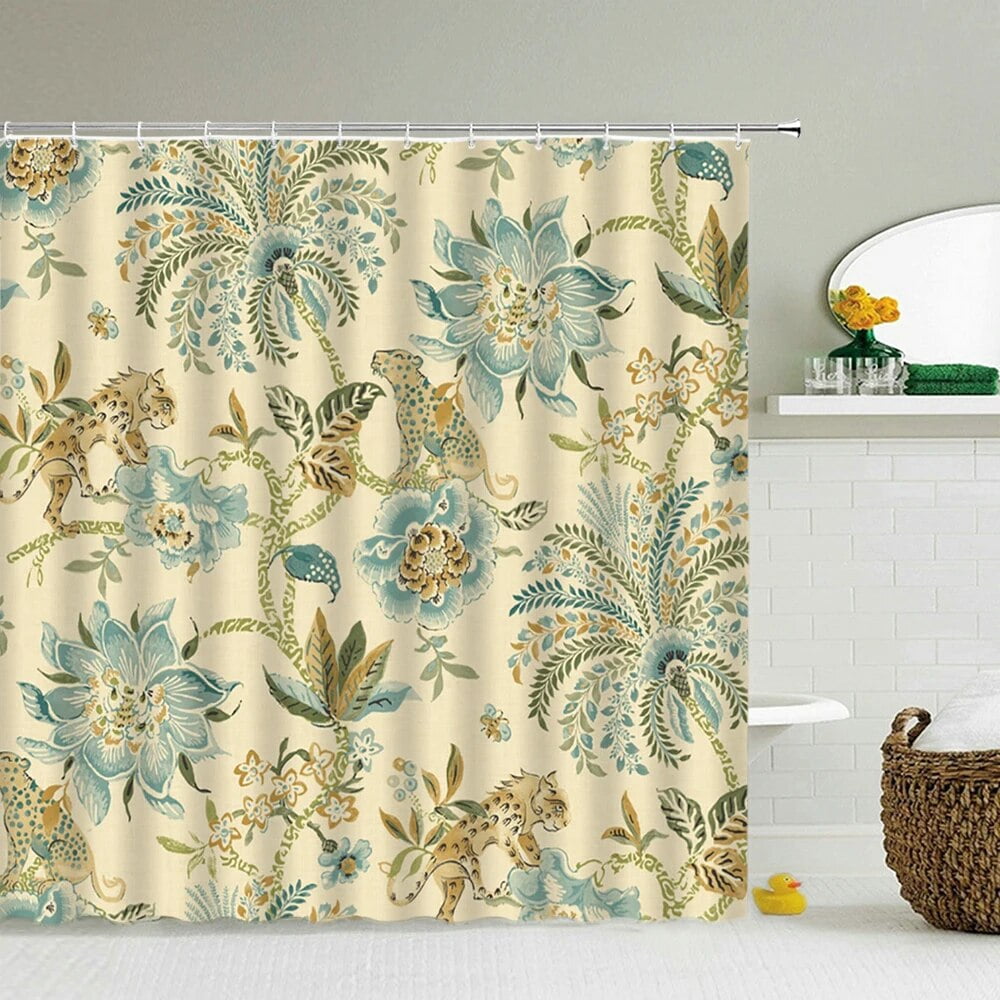 3d Printing European Retro Pattern Shower Curtains With Waterproof ...