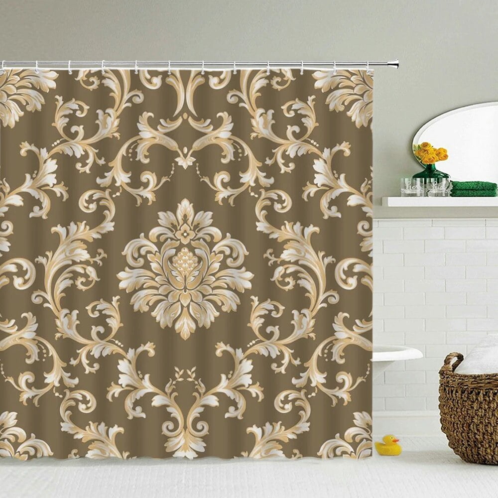 3d Printing European Retro Pattern Shower Curtains With Waterproof ...