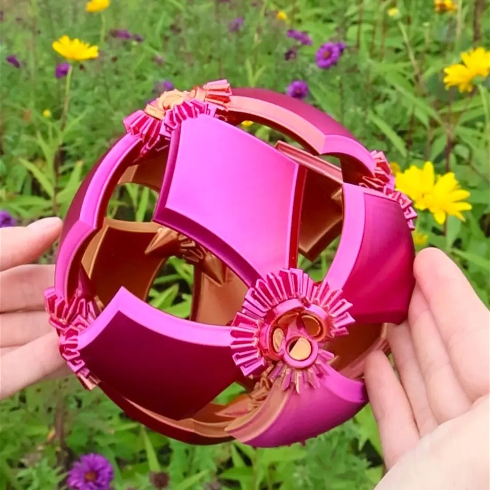 3d Printing Hollow Gear Ball & New Decompression Toy & Transform Shape ...