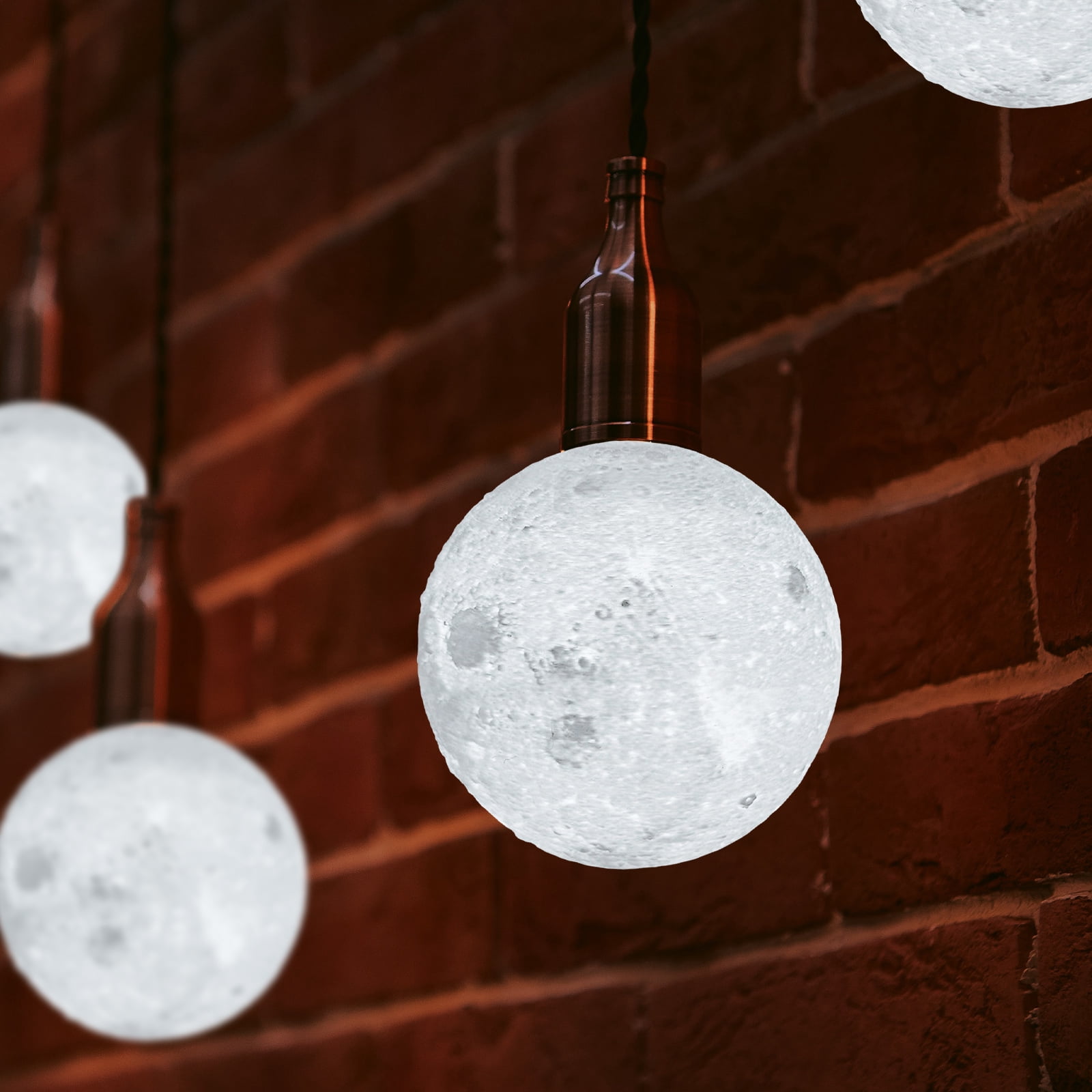 3d Printing Moon Lamp Lampshade Replacement Round Lampshade Moon Lamp ...