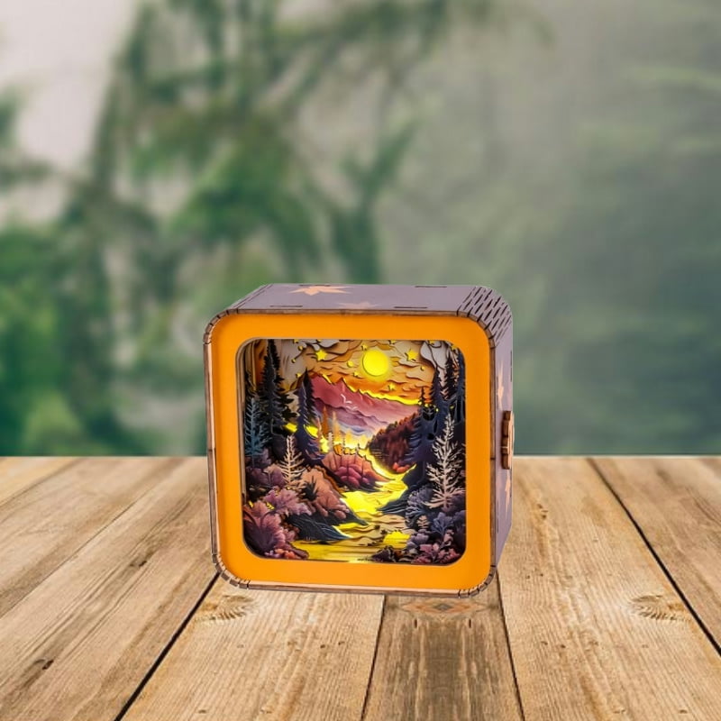 3d Puzzle Nightlight-Diy Led Light Adults Can Relax with Diy Wooden ...