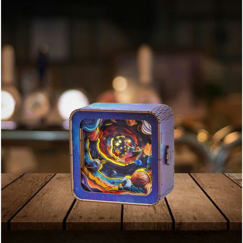 3d Puzzle Nightlight-Diy Led Light Adults Enjoy Diy Wooden Puzzles ...