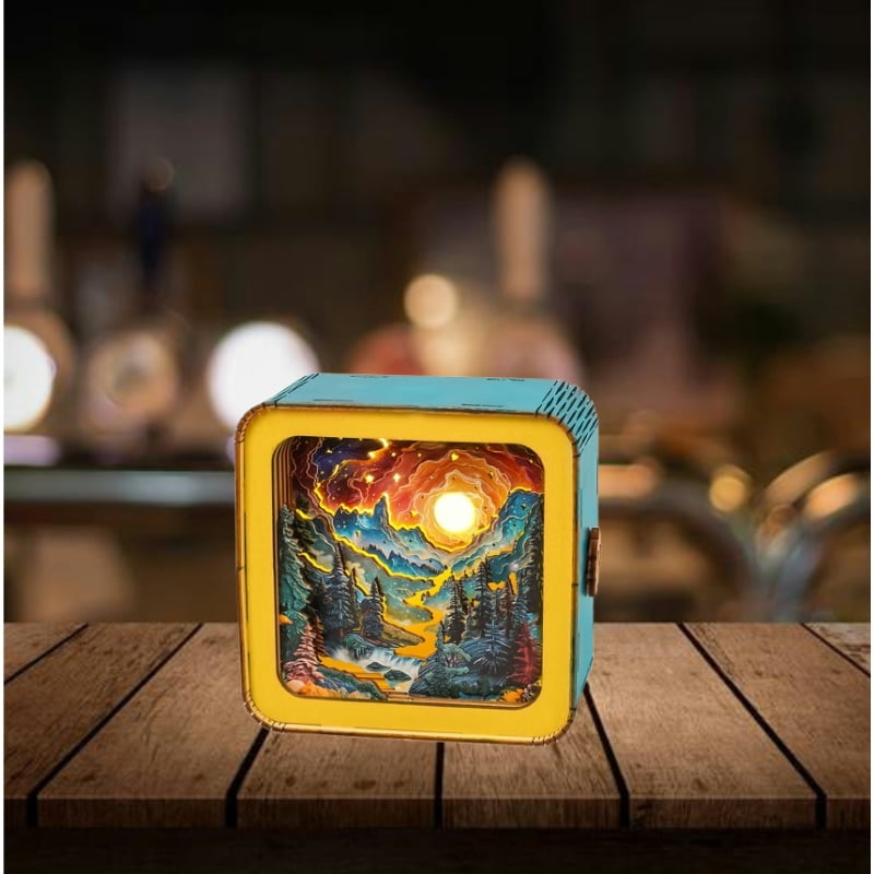 3d Puzzle Nightlight-Diy Led Light Diy Wooden Puzzles for Adults To ...