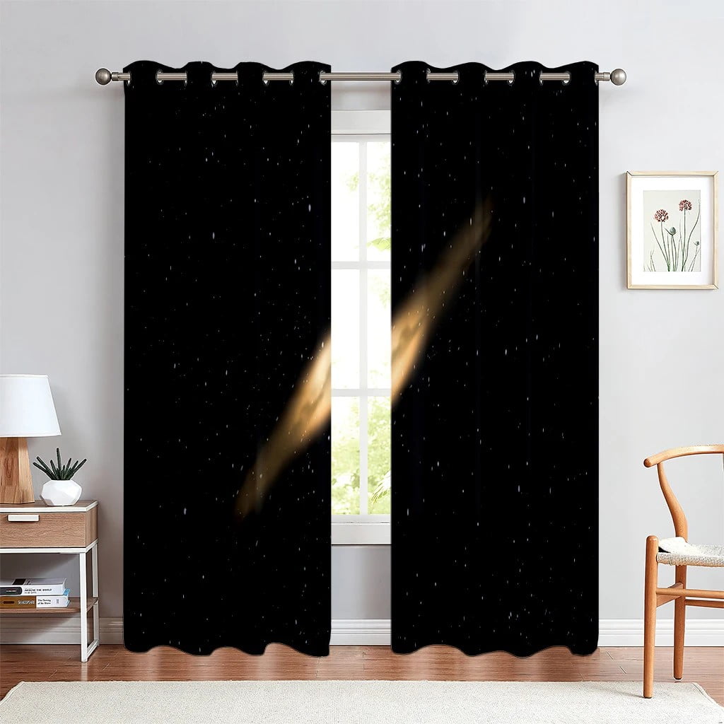 3d Real Starry Sky Printed Curtains Children's Room Living Room Study ...