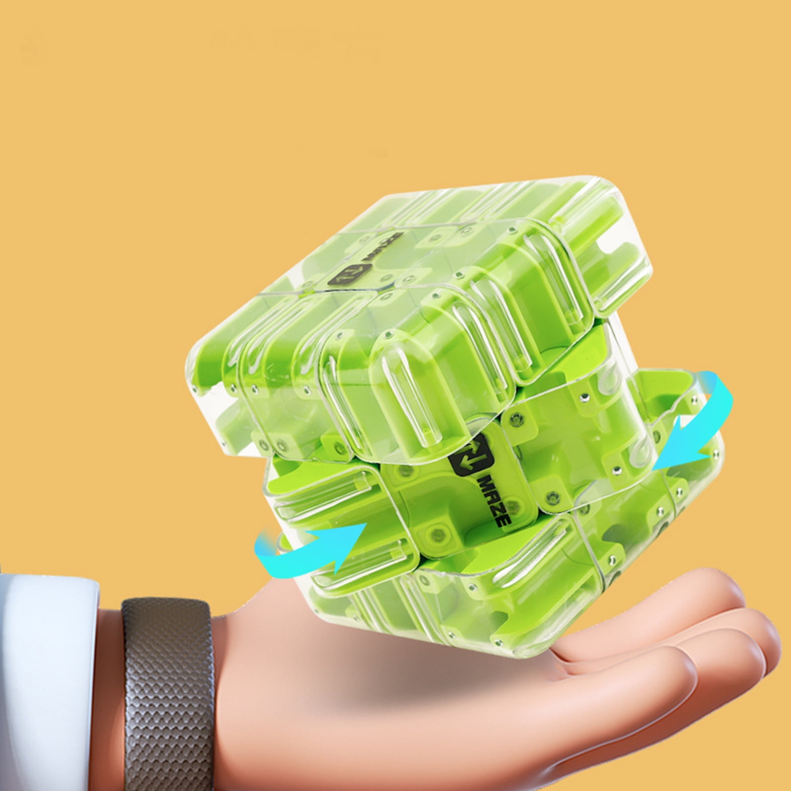 3d Rolling Ball Maze Cube, Engaging Brain Teaser Toy, 3d Puzzle Maze ...