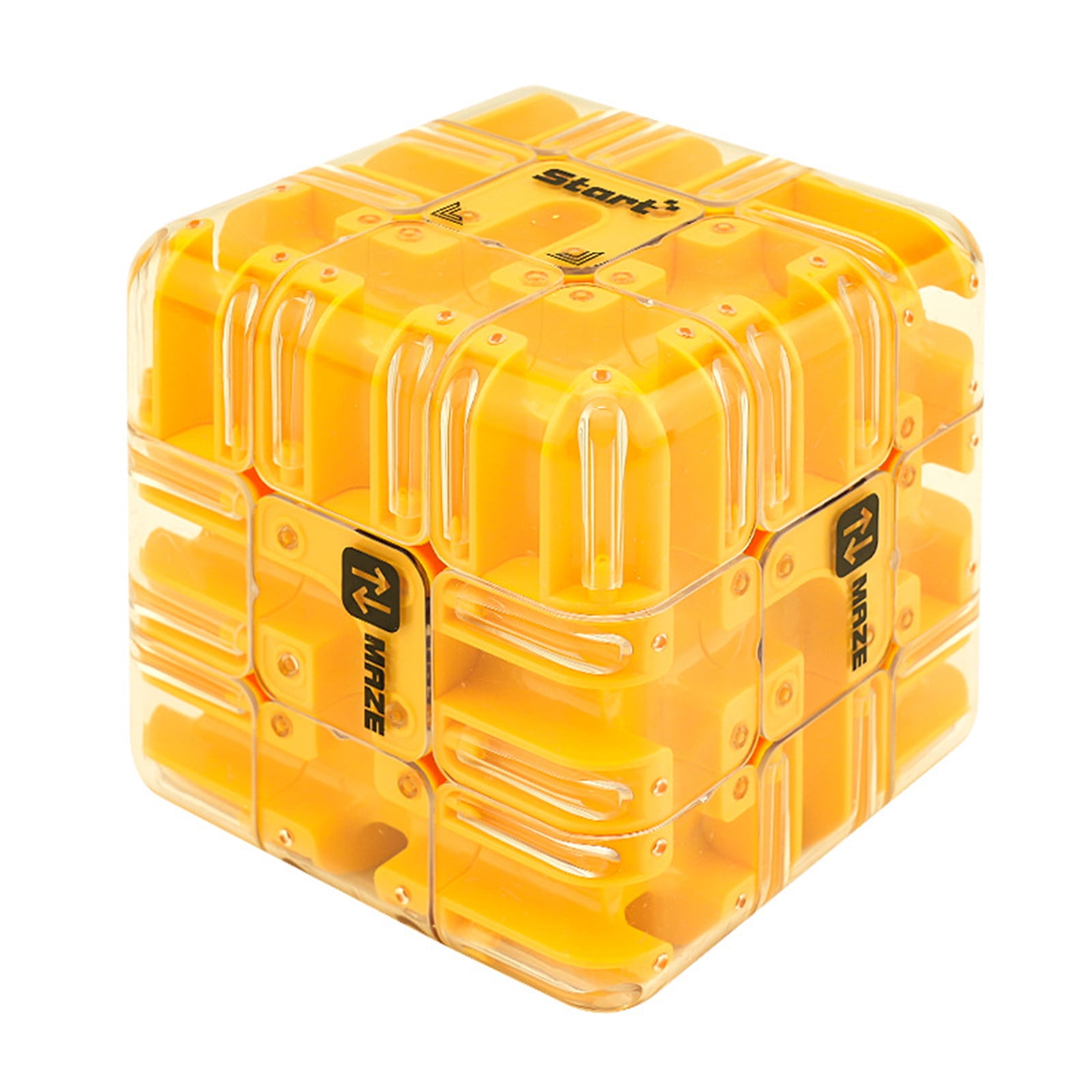 3d Rolling Ball Maze Cube, Large Labyrinth 3d-Puzzle Maze Cube, Fun ...