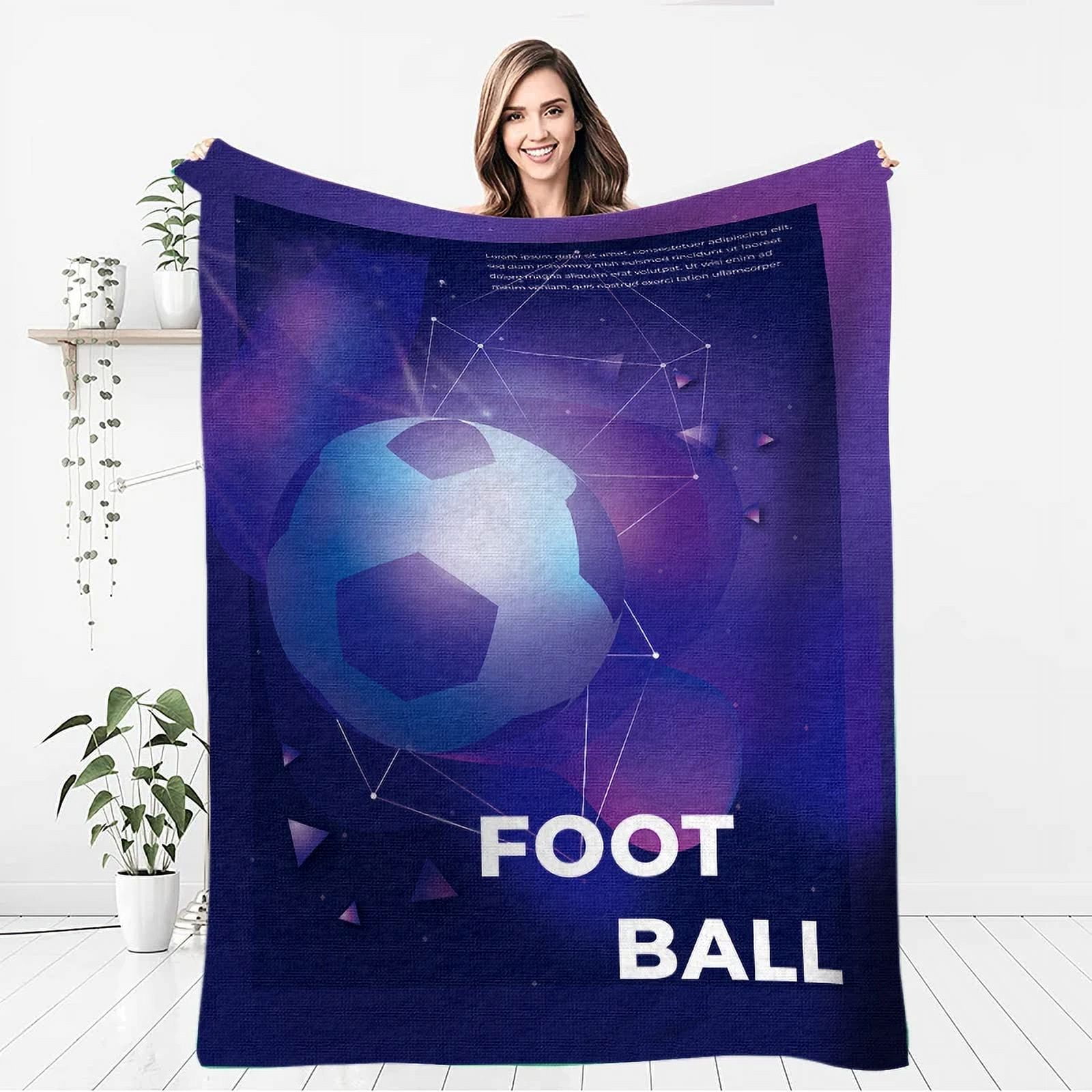 3d Soccer Football Sports Pattern manta sofa bed blanket plaid Soft ...