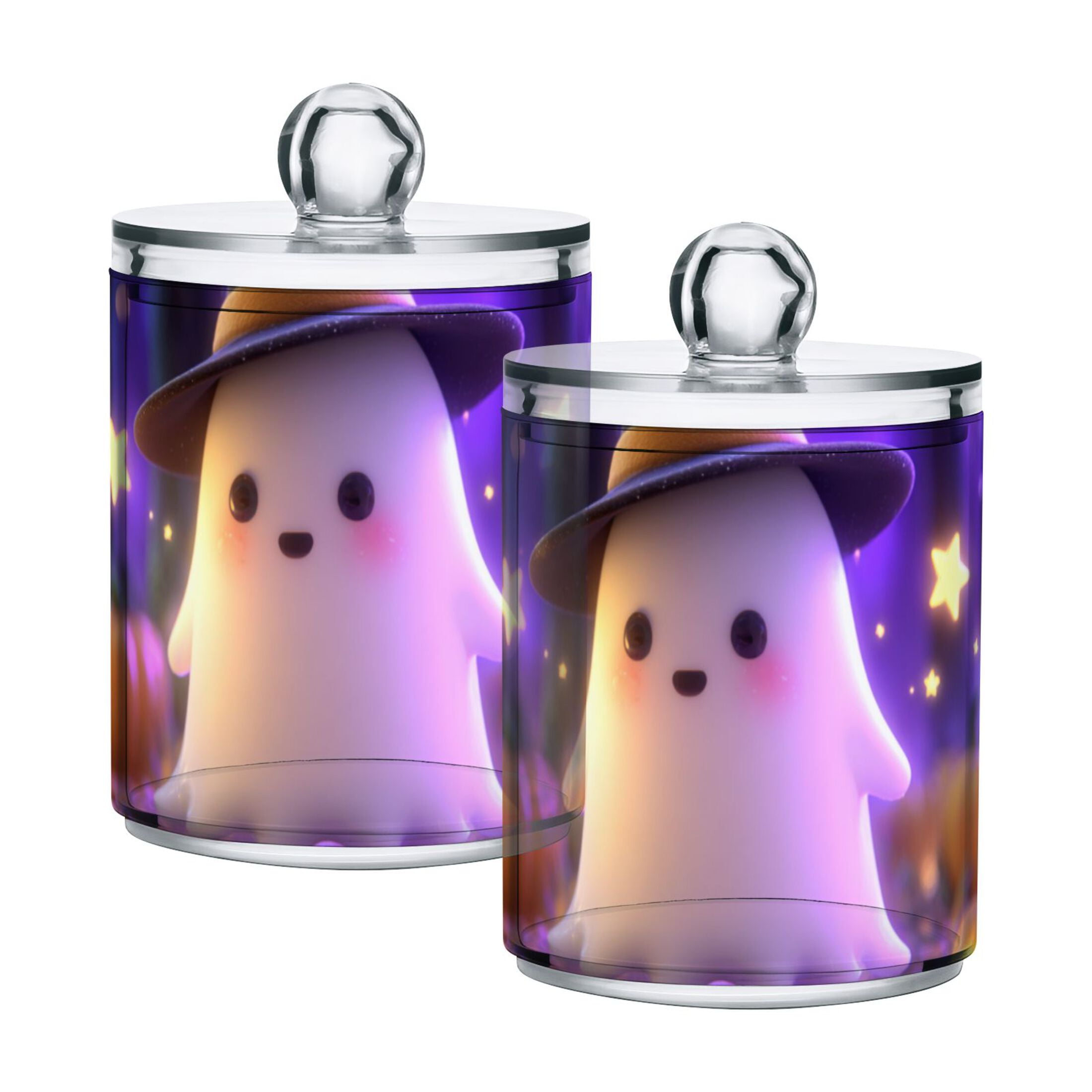 3d Specter Pumpkin Halloween Forest Cute Translucent Plastic Cans ...