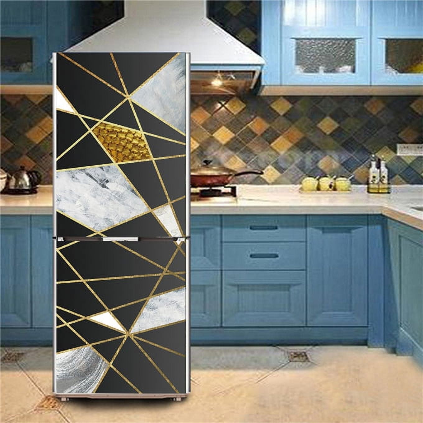 3d Sticker Refrigerator Waterproof Kitchen Wallpaper Furniture ration ...