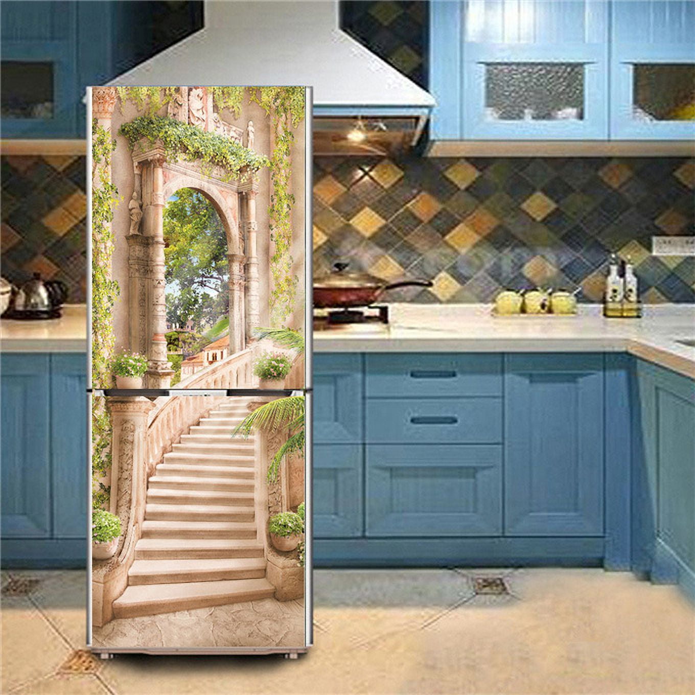 3d Sticker Refrigerator Waterproof Kitchen Wallpaper Furniture ration ...