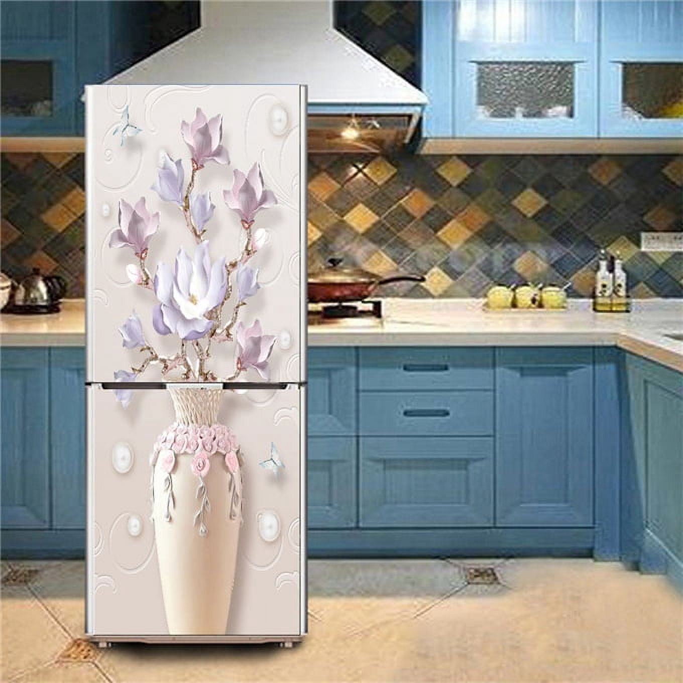 3d Sticker Refrigerator Waterproof Kitchen Wallpaper Furniture ration ...