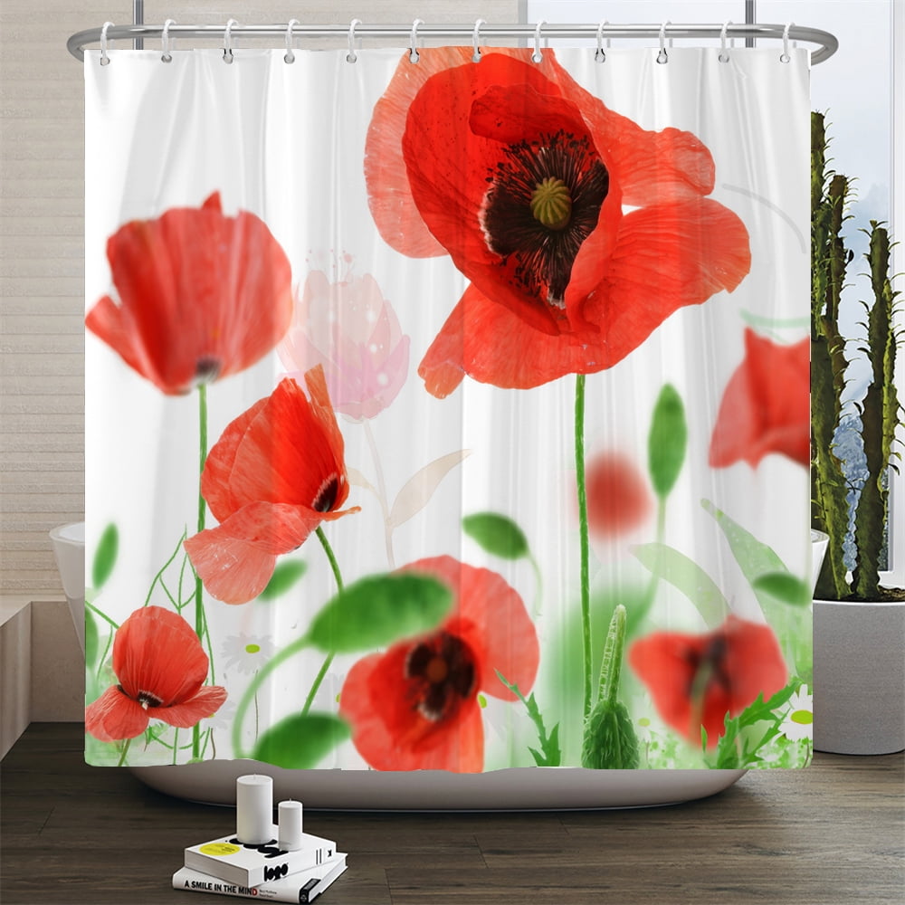 3d Sunflower Yellow Flowers Shower Curtains Bathroom Waterproof Bath ...