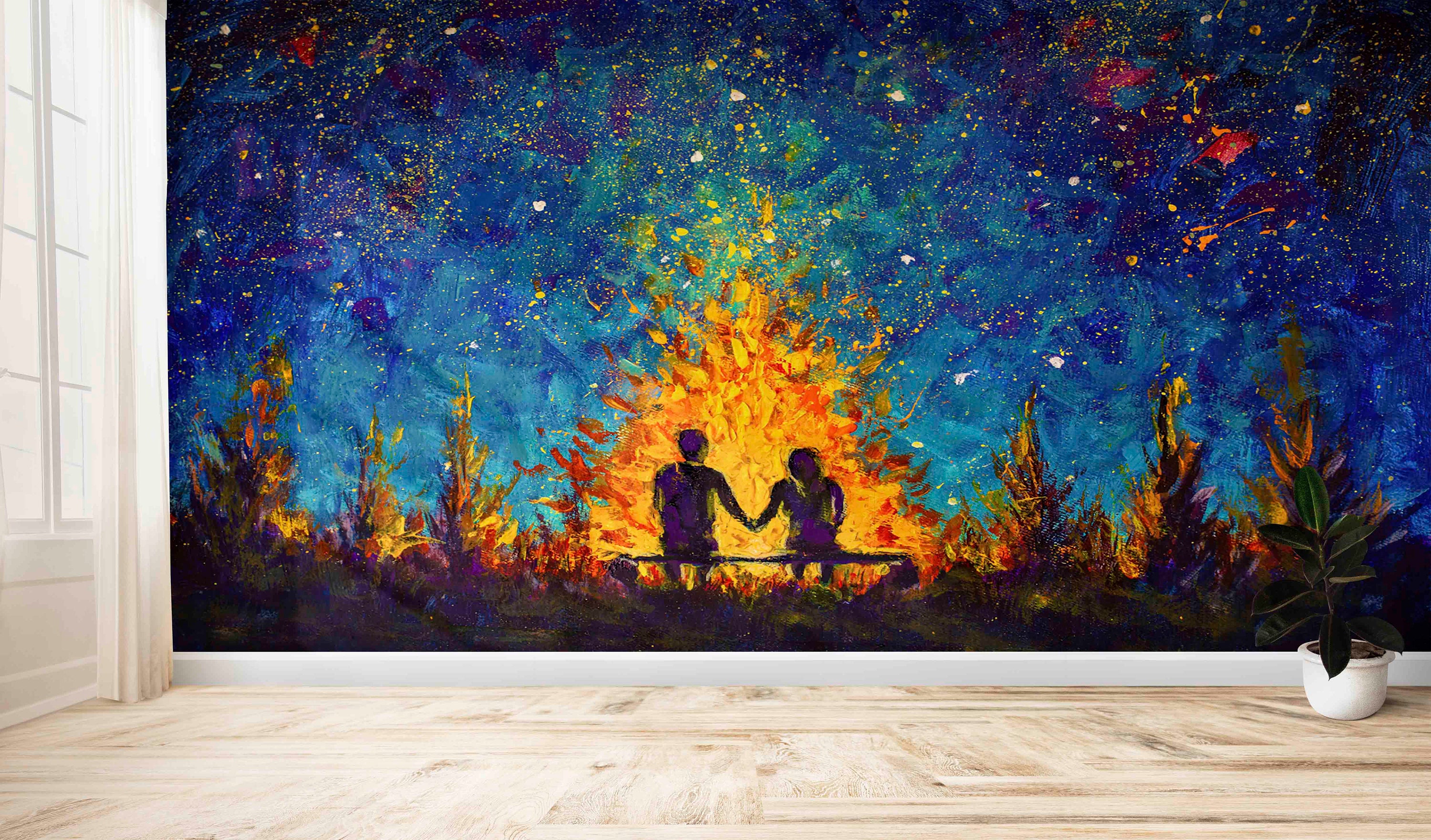 3d Wallpaper, Custom Wallpaper, Modern Wallpaper, Abstract Couple Wall ...