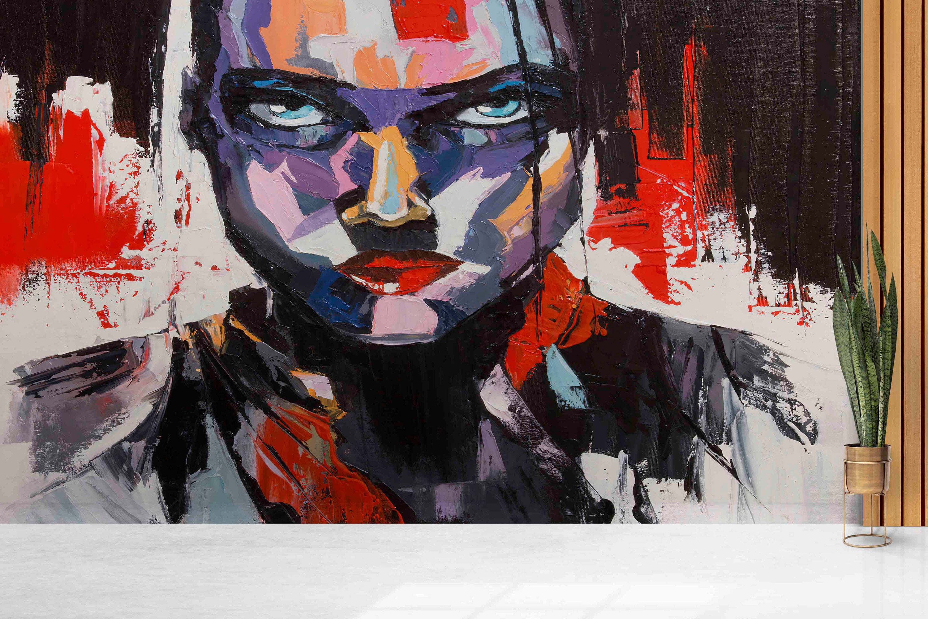 3d Wallpaper, Paper Wall Art Abstract Human Painting, Wallpaper Wall ...