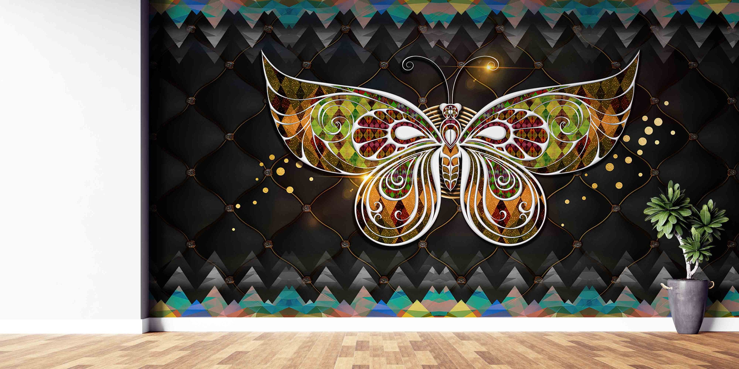 3d Wallpaper, Paper Wall Art Animal Wall Mural, Modern Wallpaper ...