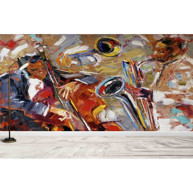 3d Wallpaper, Saxophone Wall Poster, Custom Wallpaper, Jazz Music Wall ...