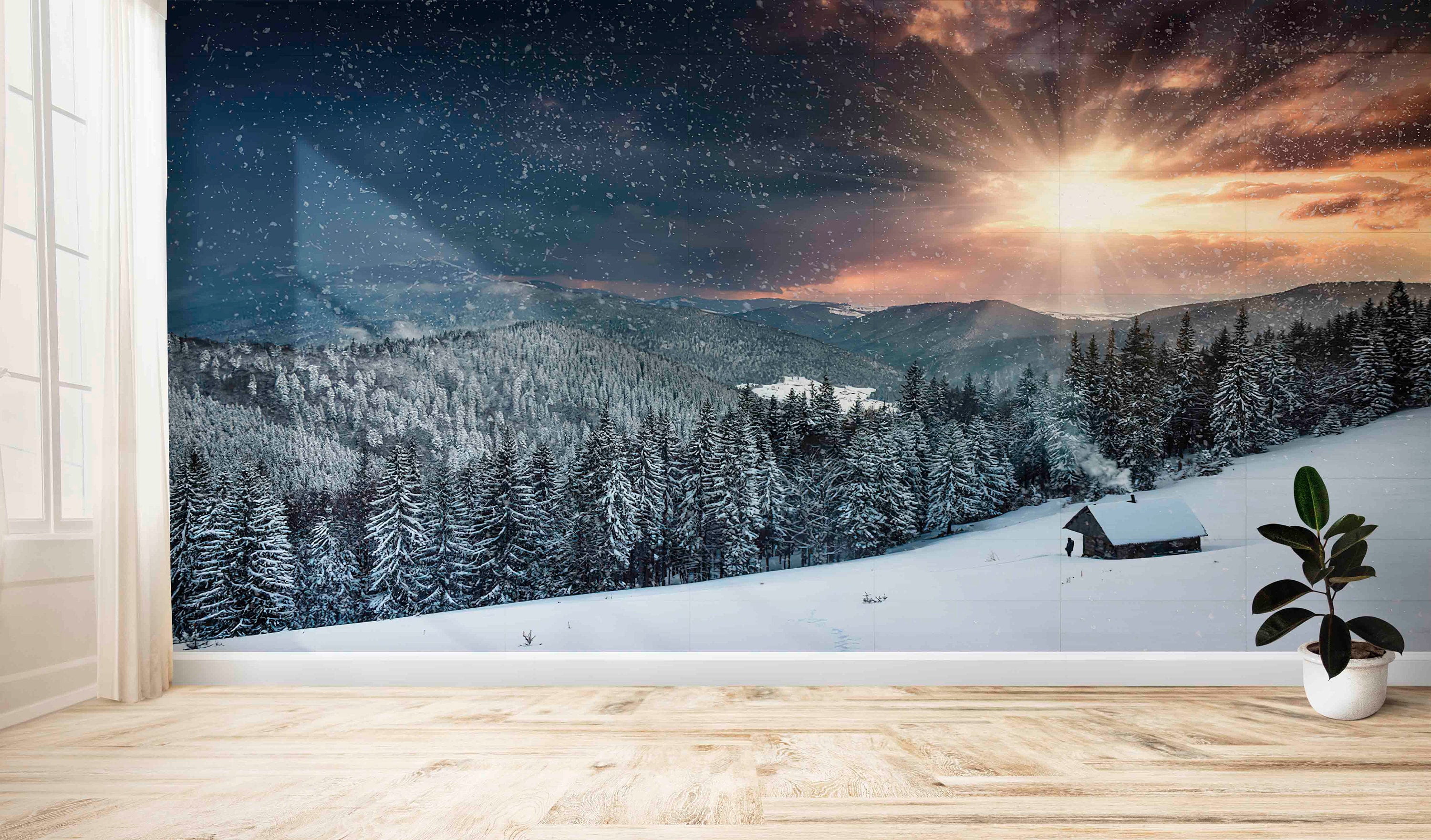 3d Wallpaper, Wallpaper Wall Art, Forest Wall Poster, Custom Wallpaper ...