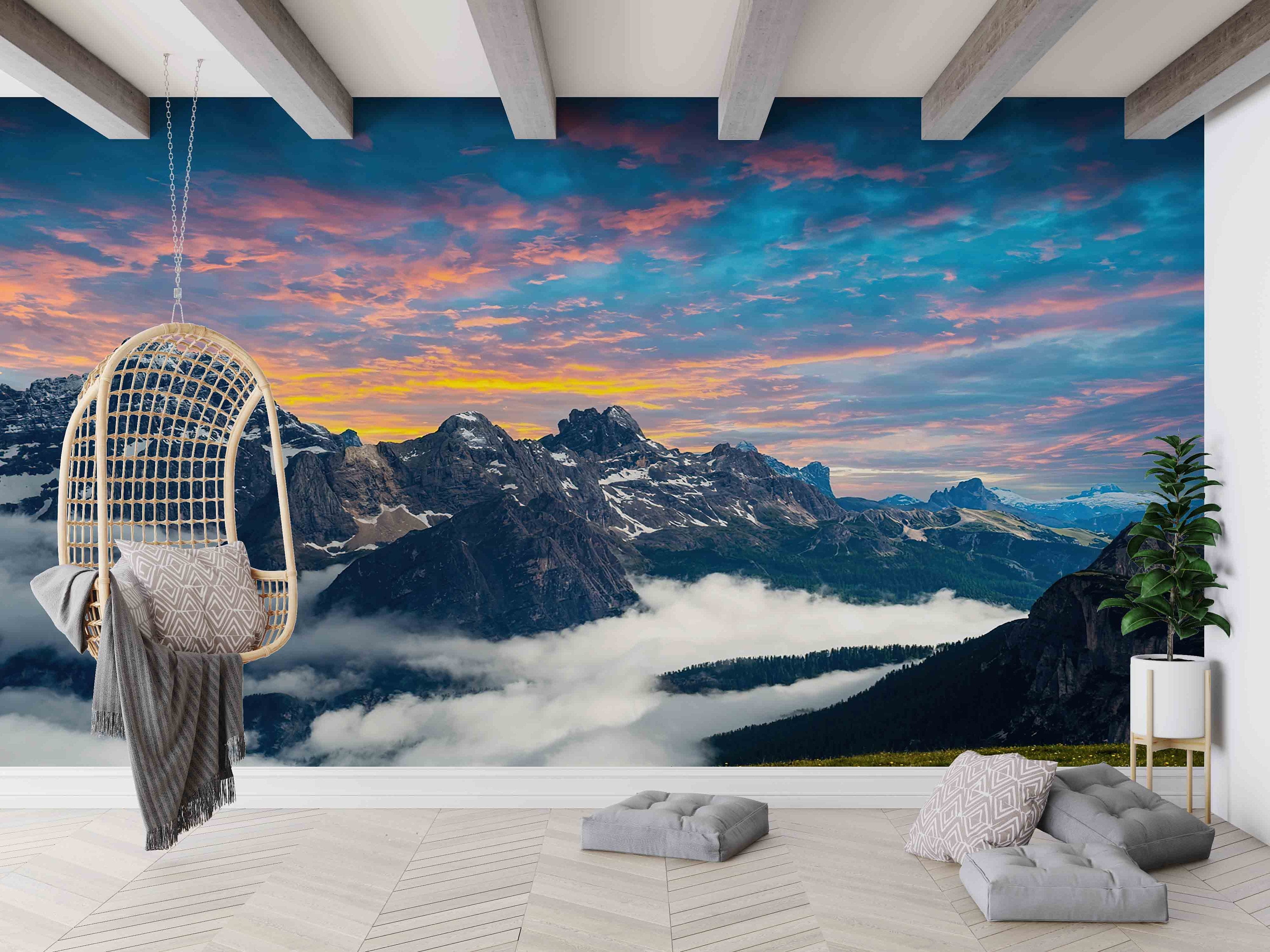 3d Wallpaper, Wallpaper Wall Art, Tre Cime di Lavaredo, Paper Wall Art ...