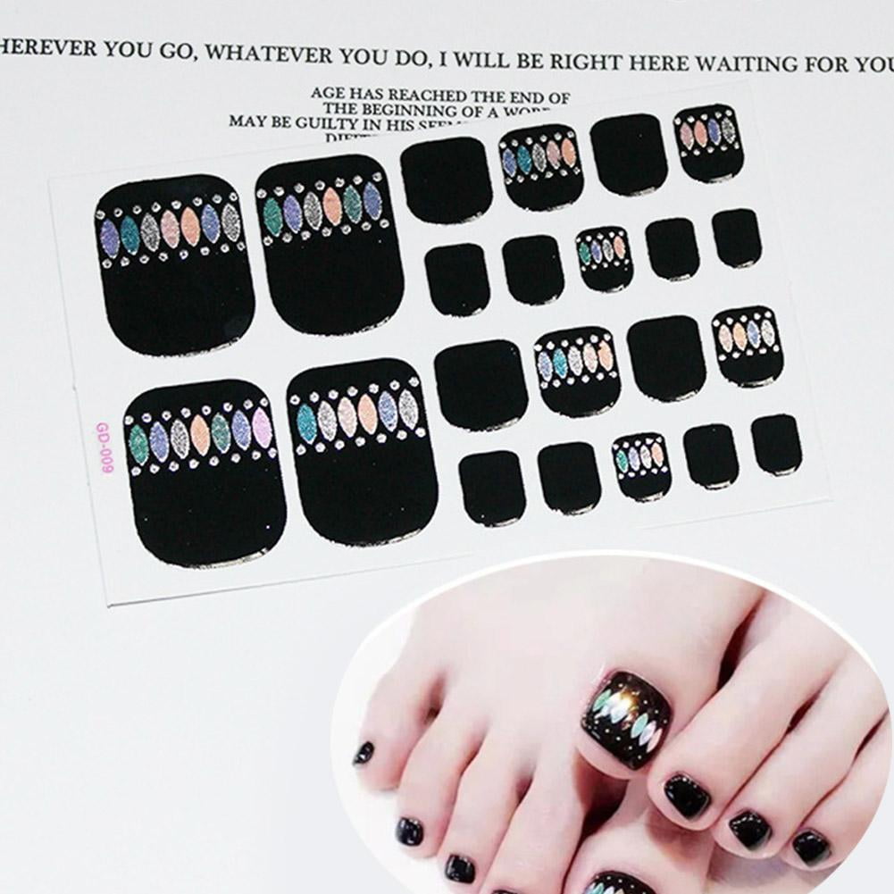 3d Waterproof Toenail Foot Stickers Nail Stickers Y9N2 - Walmart.com