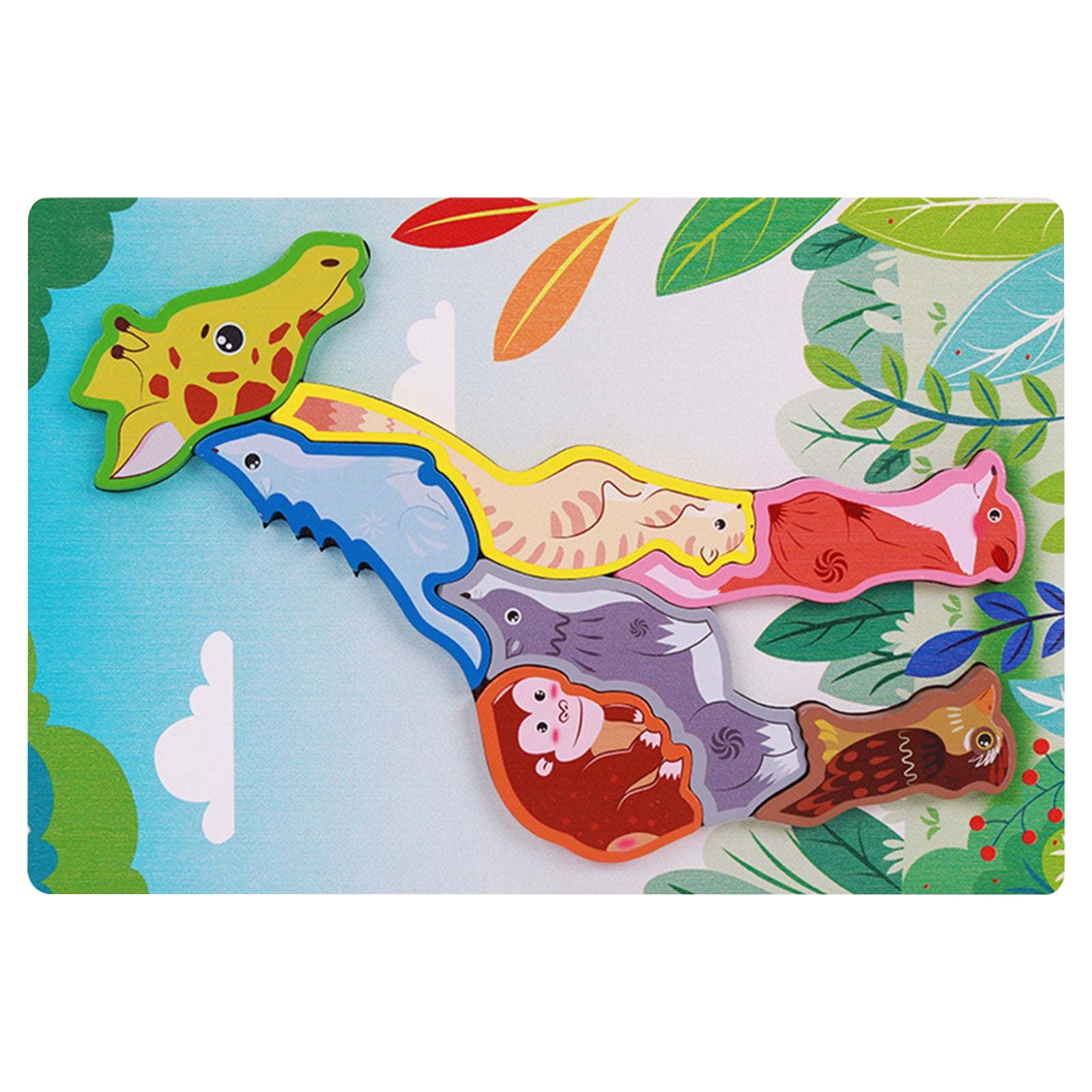 3d Wooden Puzzles, Shape Matching Blocks, Early Learning Toys, Kid ...