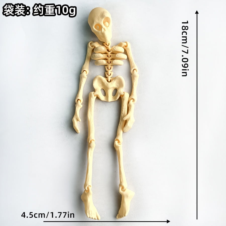 3d printed skeleton human joint movable Halloween toy creative fridge ...