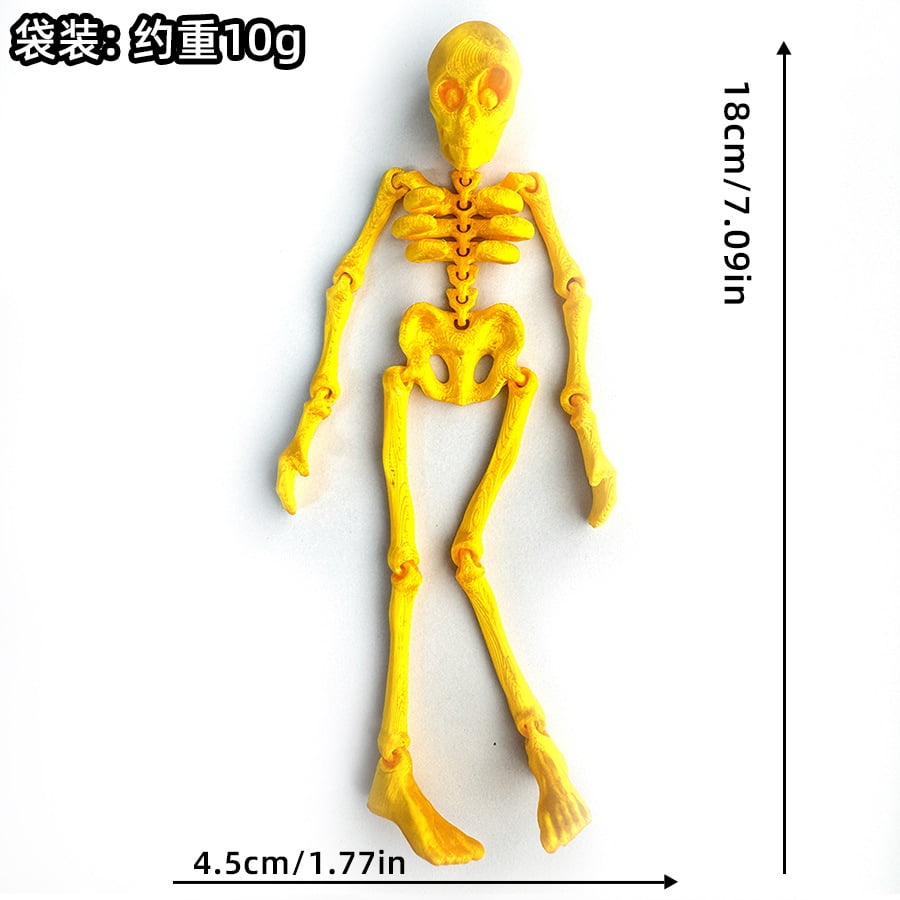 3d printed skeleton human joint movable Halloween toy creative fridge ...