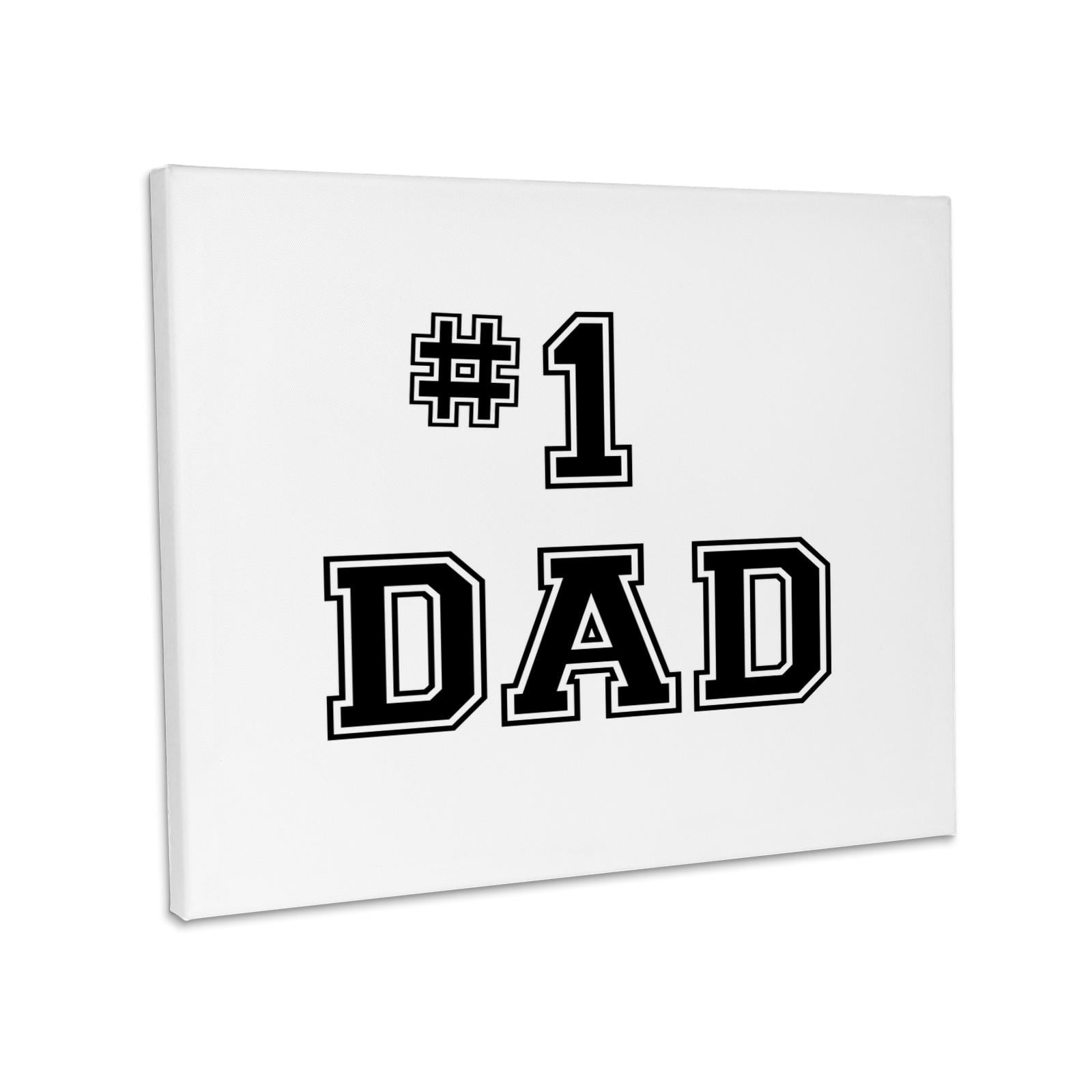 3dRose, #1 Dad - Number One Greatest Dad - black text - Good for ...