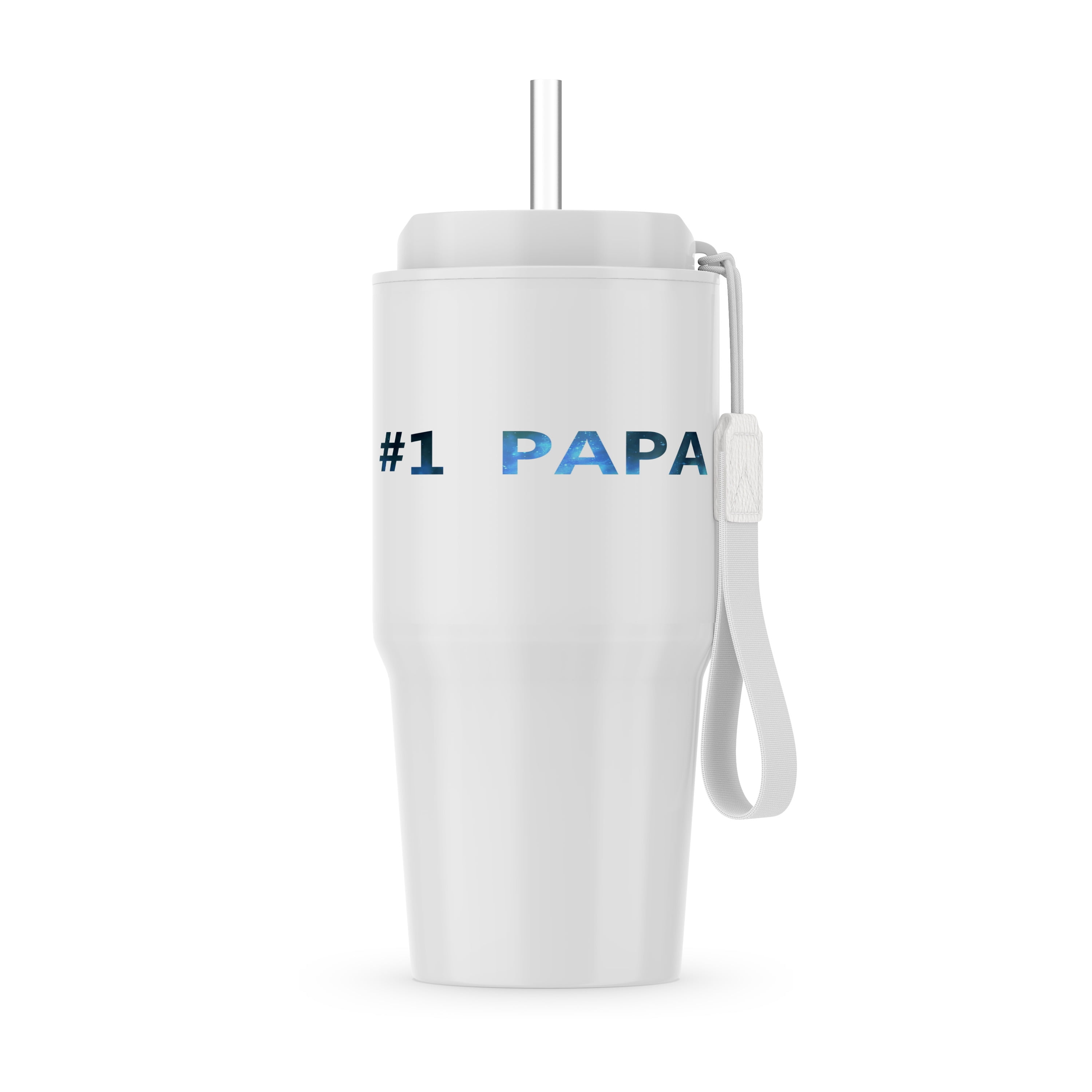 #1 Papa - Number One Best Greatest Papa - Blue Space Texture Text ...