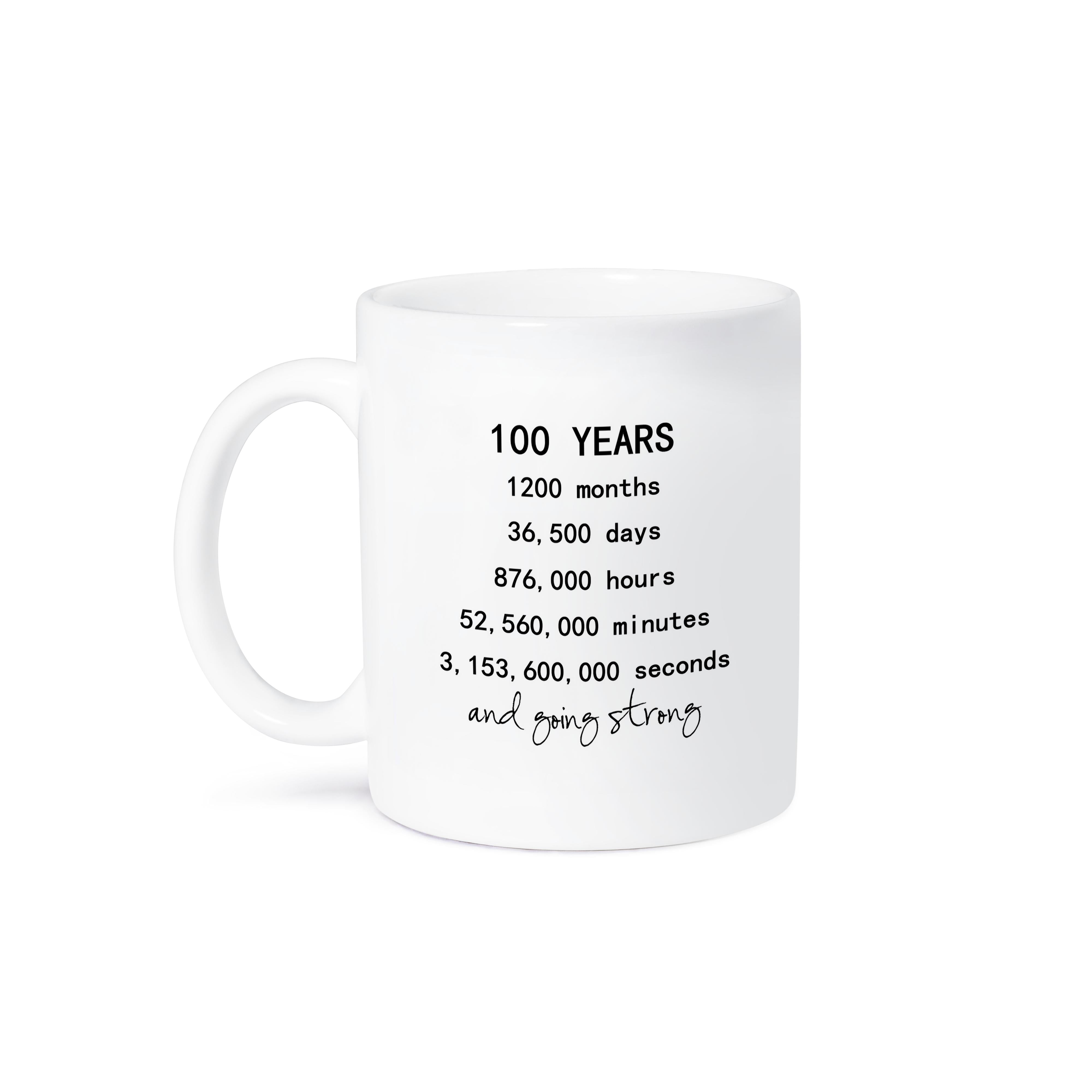 3dRose, 100 years in months days hours minutes seconds 100th birthday ...