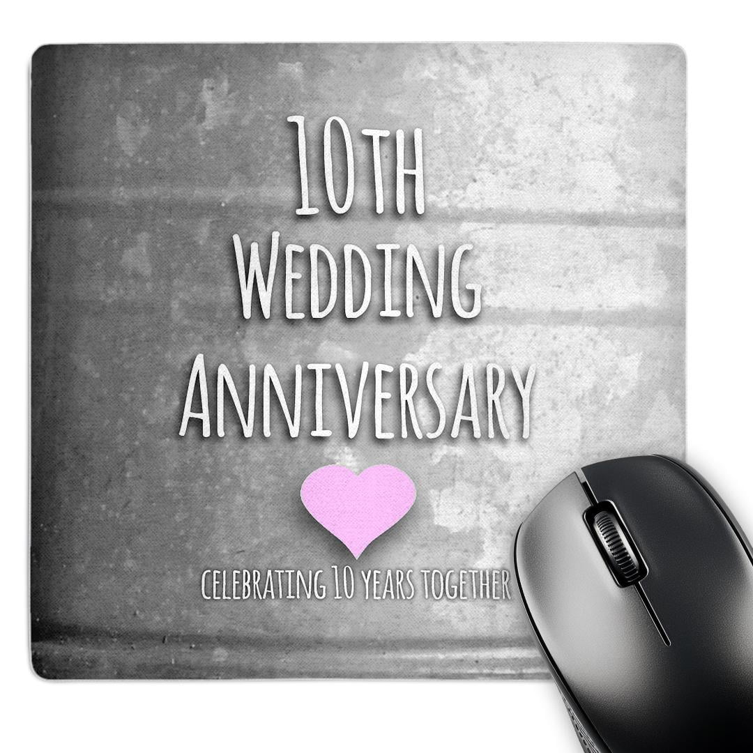 3dRose, Gift For 10th Wedding Anniversary - Tin Celebrating 10 Years ...