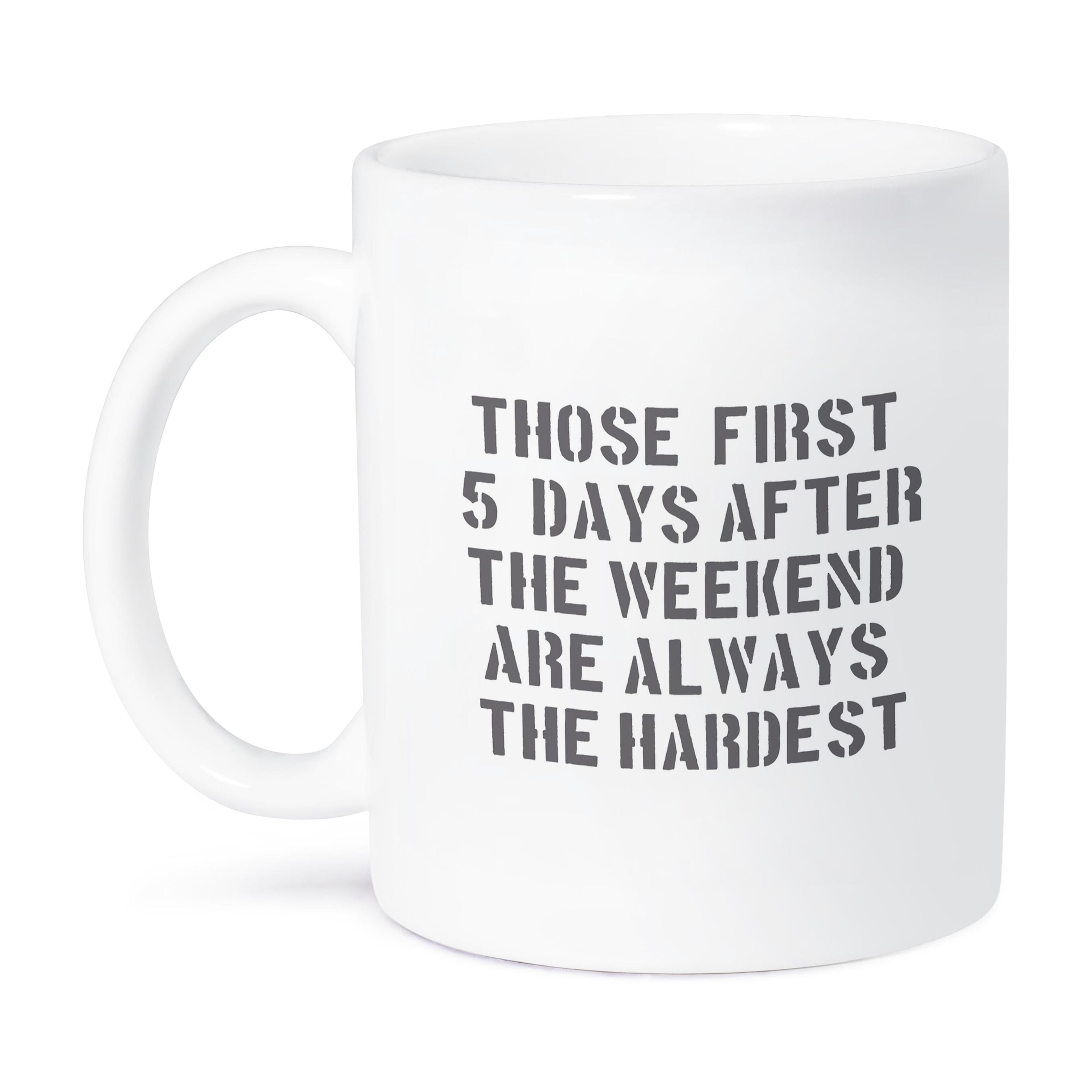 3dRose, 4 Days After Weekend Are-Funny Motivation Typography on White ...