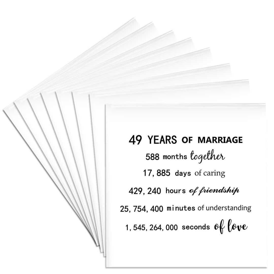 3dRose, 49 Years of Marriage 49th Wedding Anniversary in months days ...