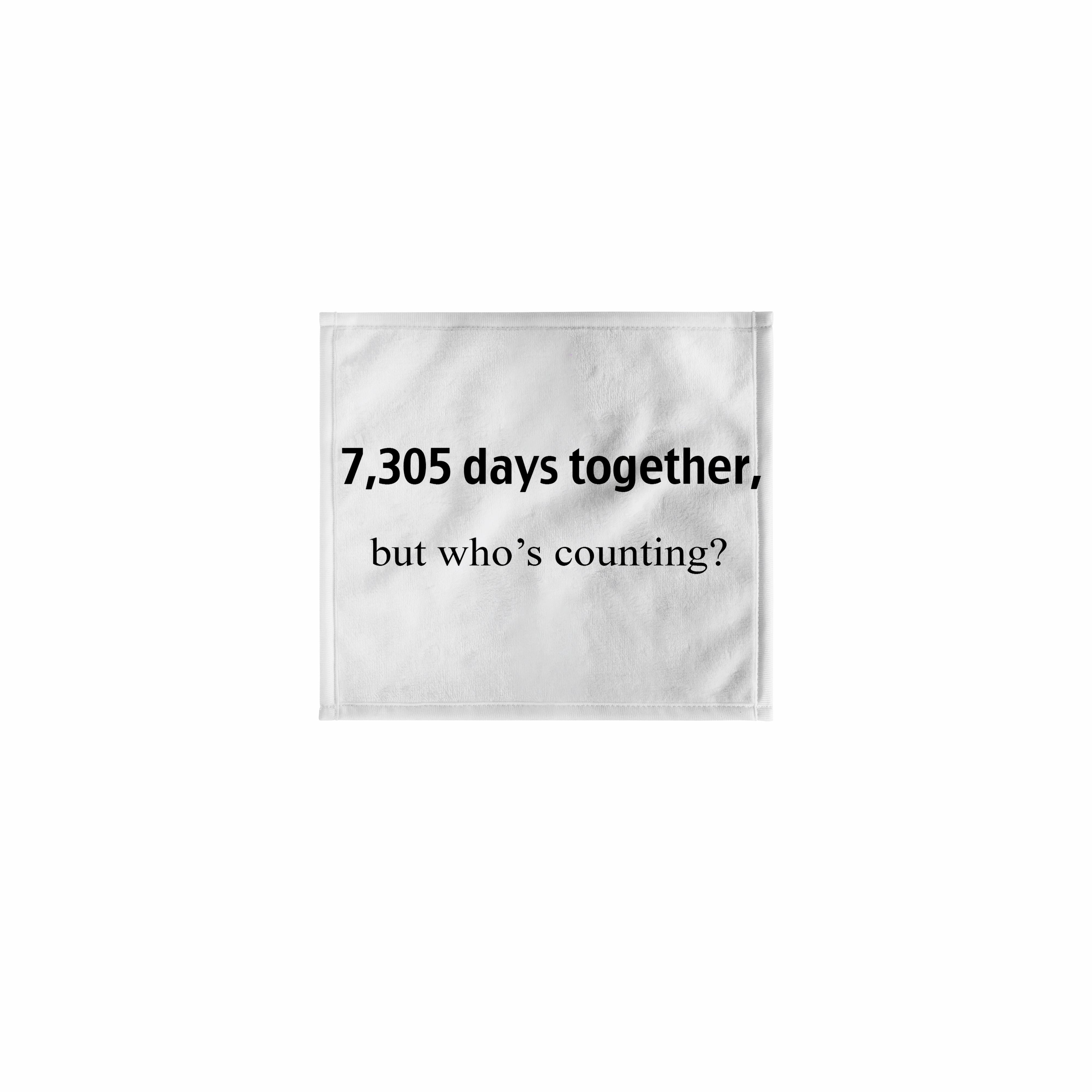 3dRose, 7,305 days together but whos counting, 11x12 Wash Cloth for ...
