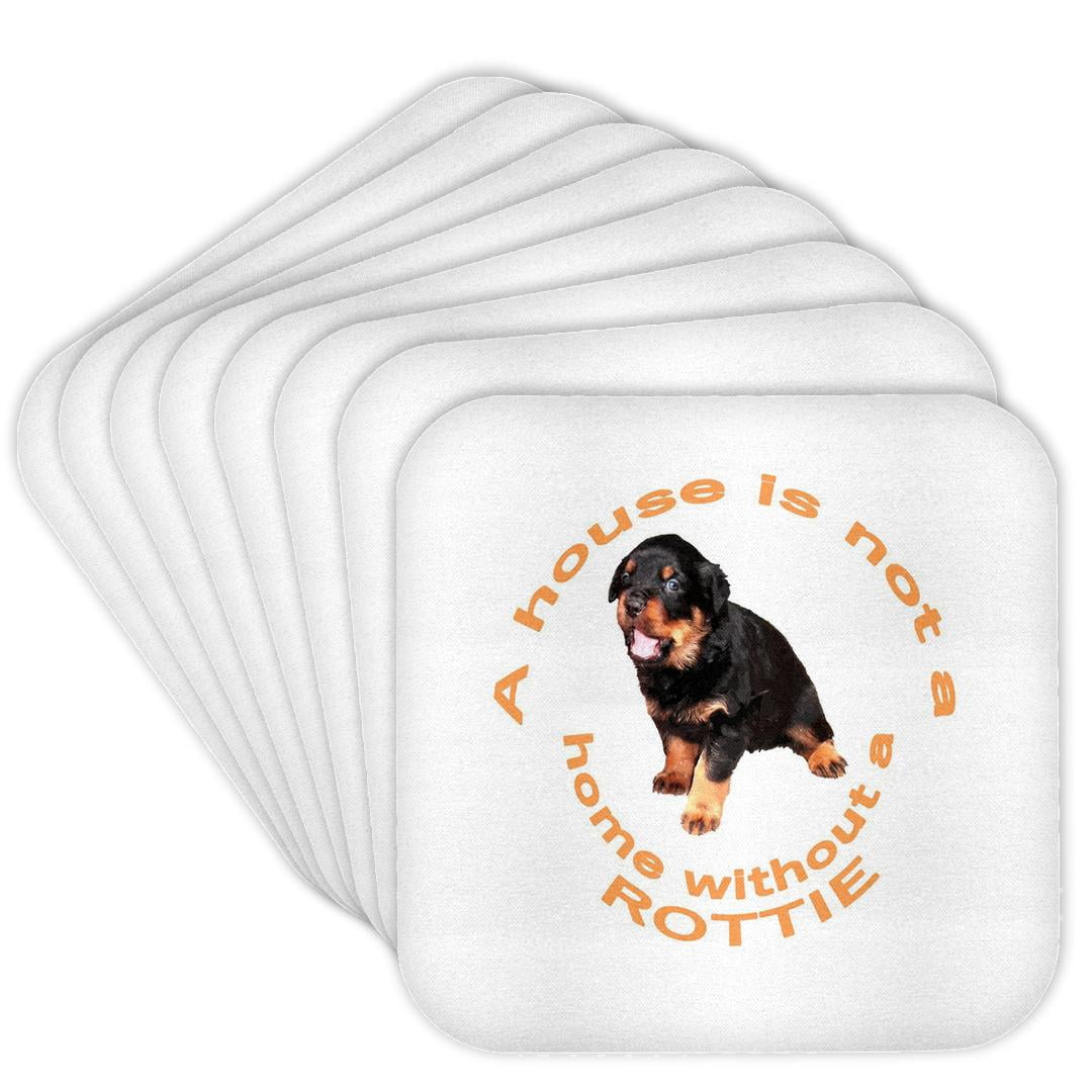 3dRose, A House Is Not A Home Without A Rottie Baby Rottweiler 2, Set ...