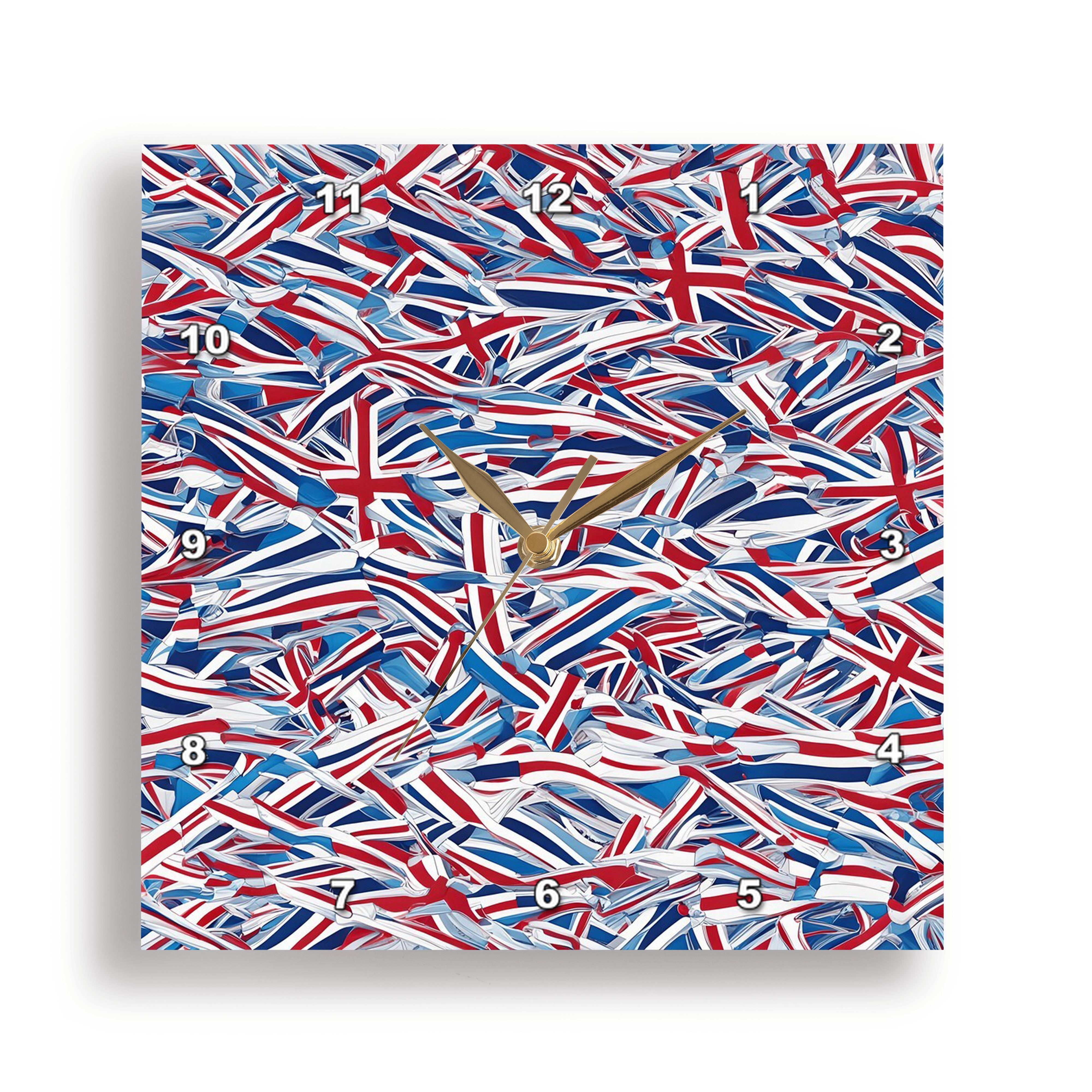 3dRose, A Playful Abstract Woke Recycle of The Union Jack 1, 10x10 Wall ...