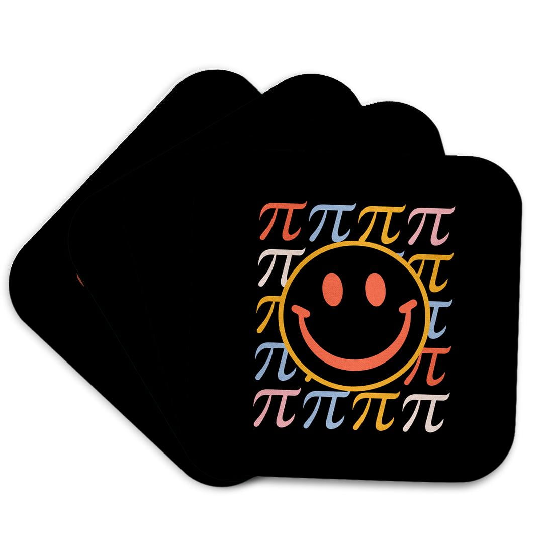 3drose, a Square of a Colorful Letters Pi on Black and a Smiley ...