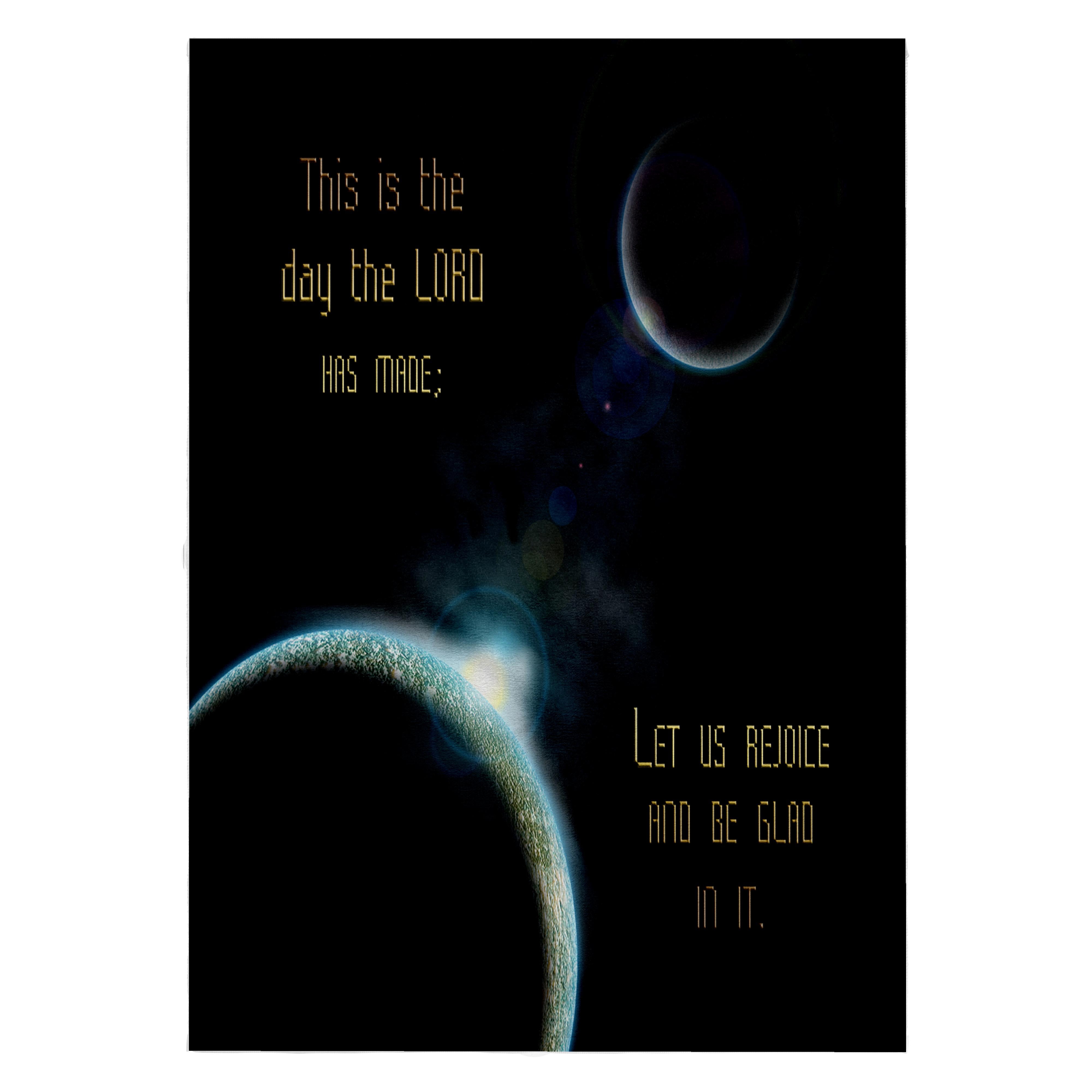 3dRose, A sun announcing a new dawn over a solar system with the bible ...