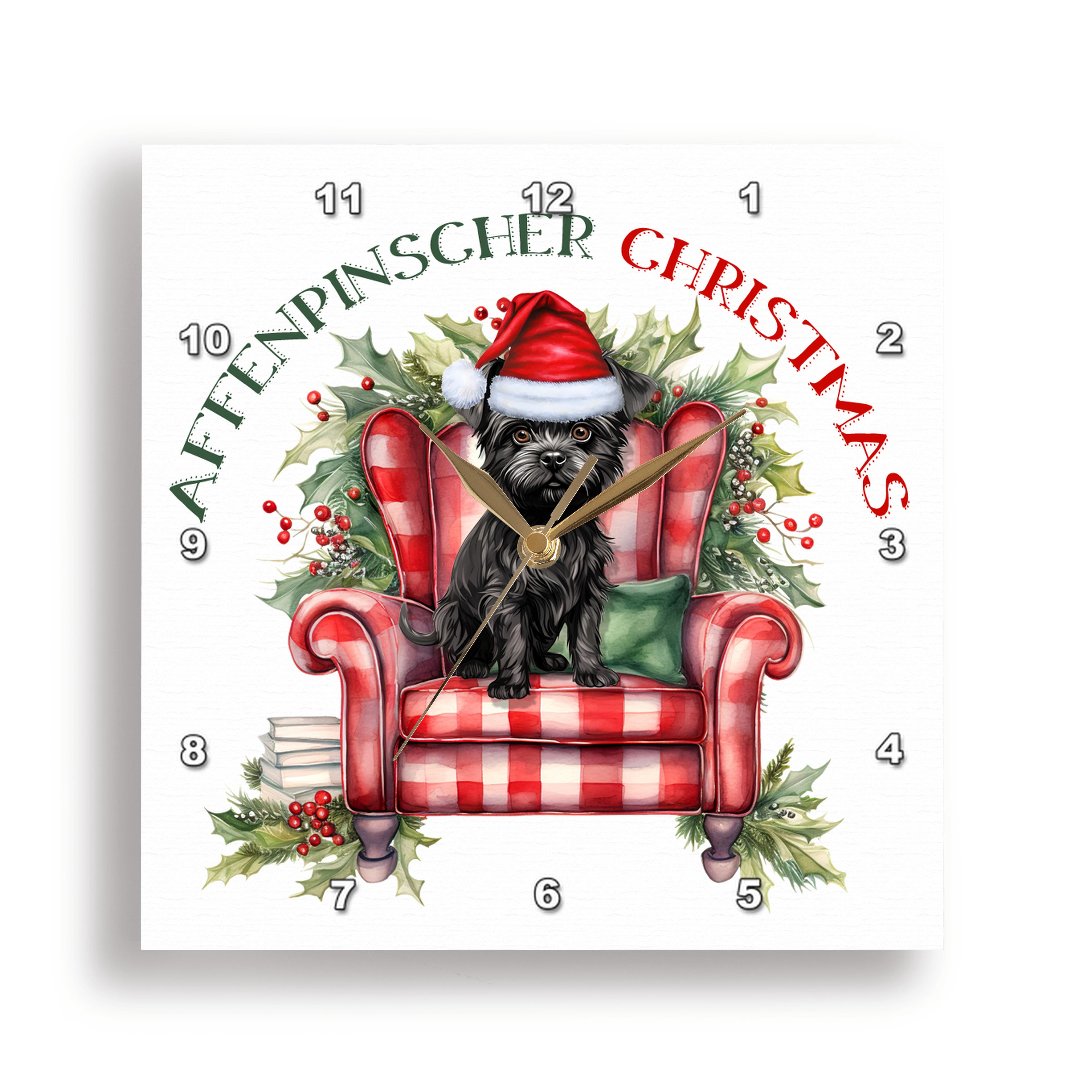 3dRose, Adorable Affenpinscher Dog in a Holiday Decorated Chair for ...