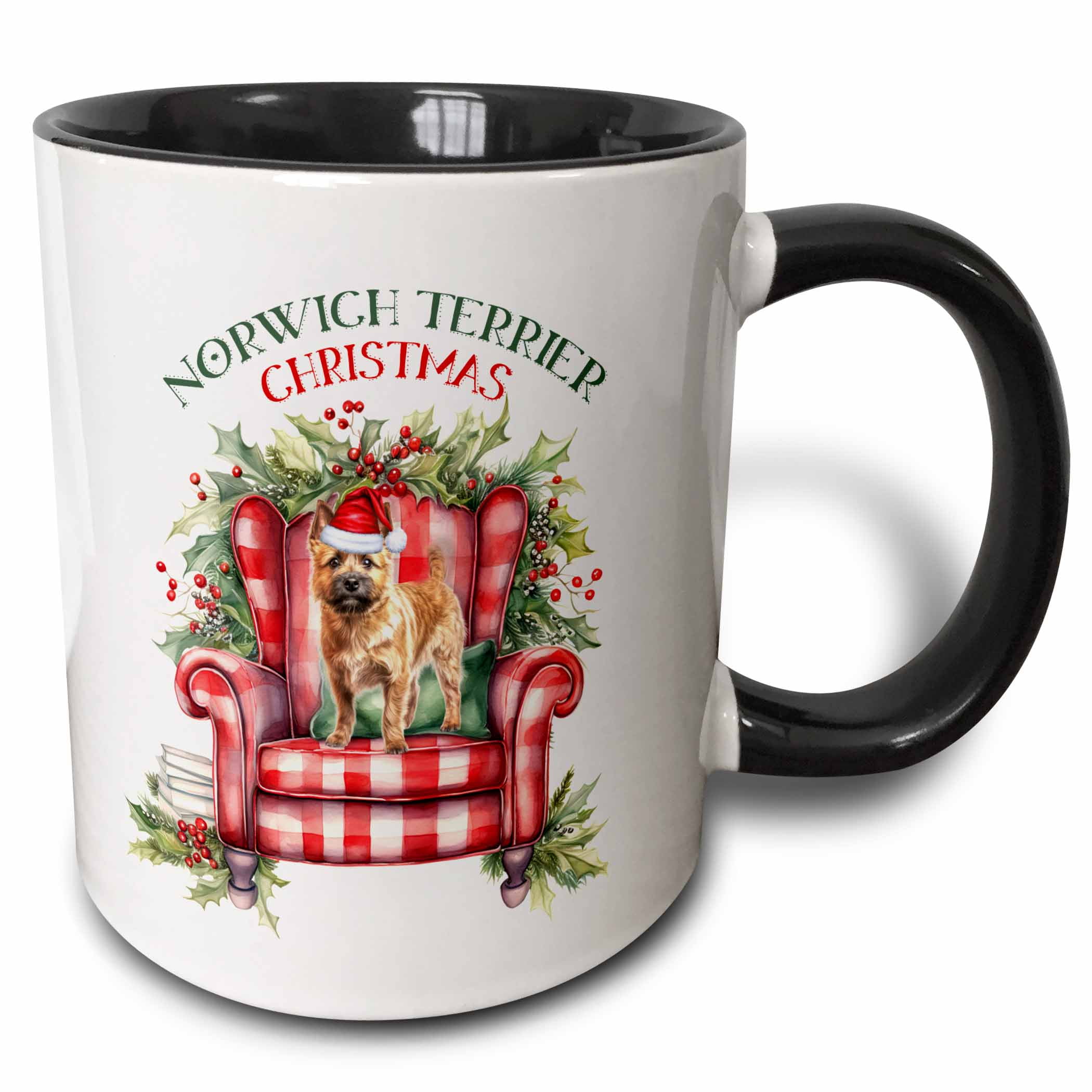 3drose, Adorable Norwich Terrier Dog Is Holiday Ready for Christmas ...