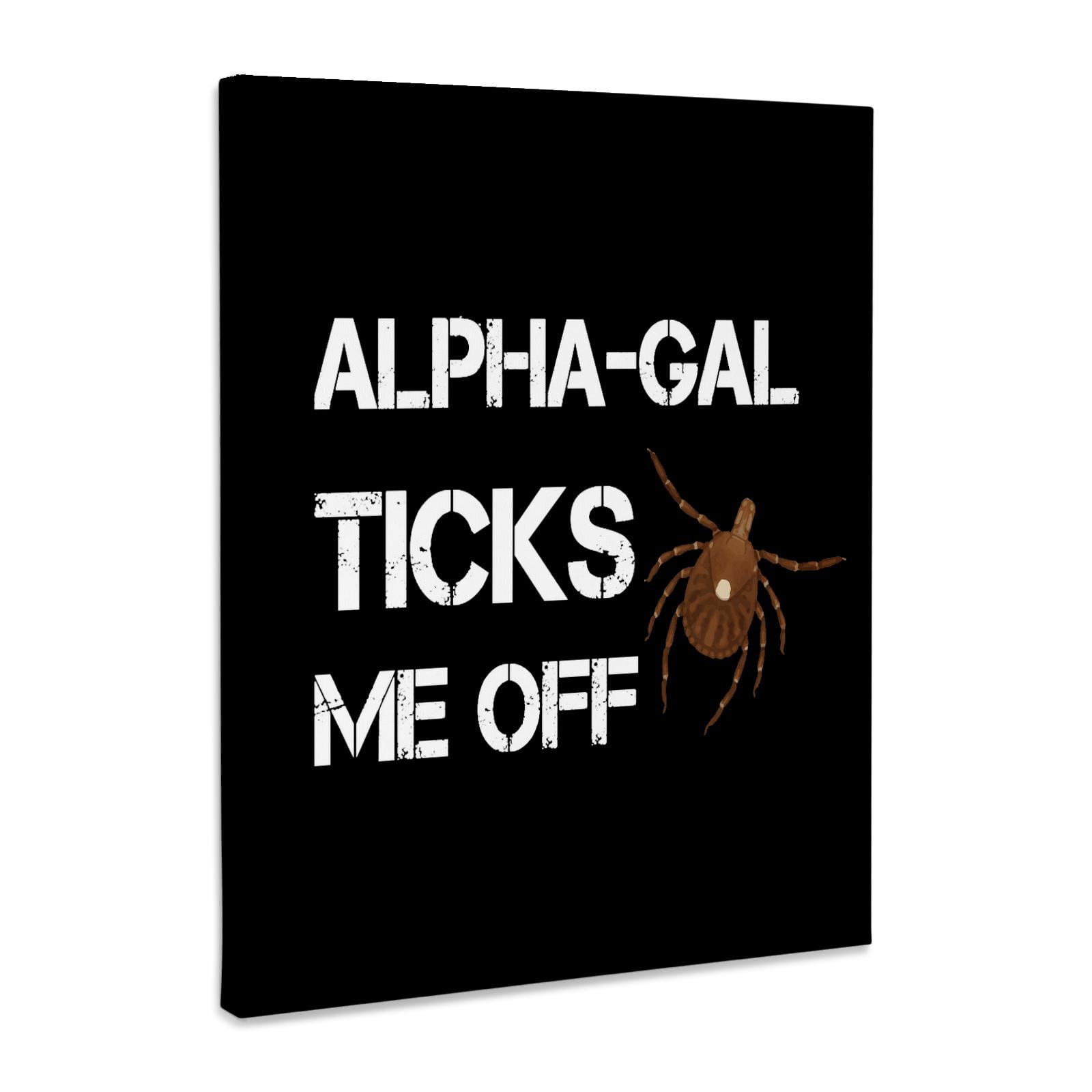 3dRose, Alpha-Gal ticks me off with photo of lonestar tick on black ...