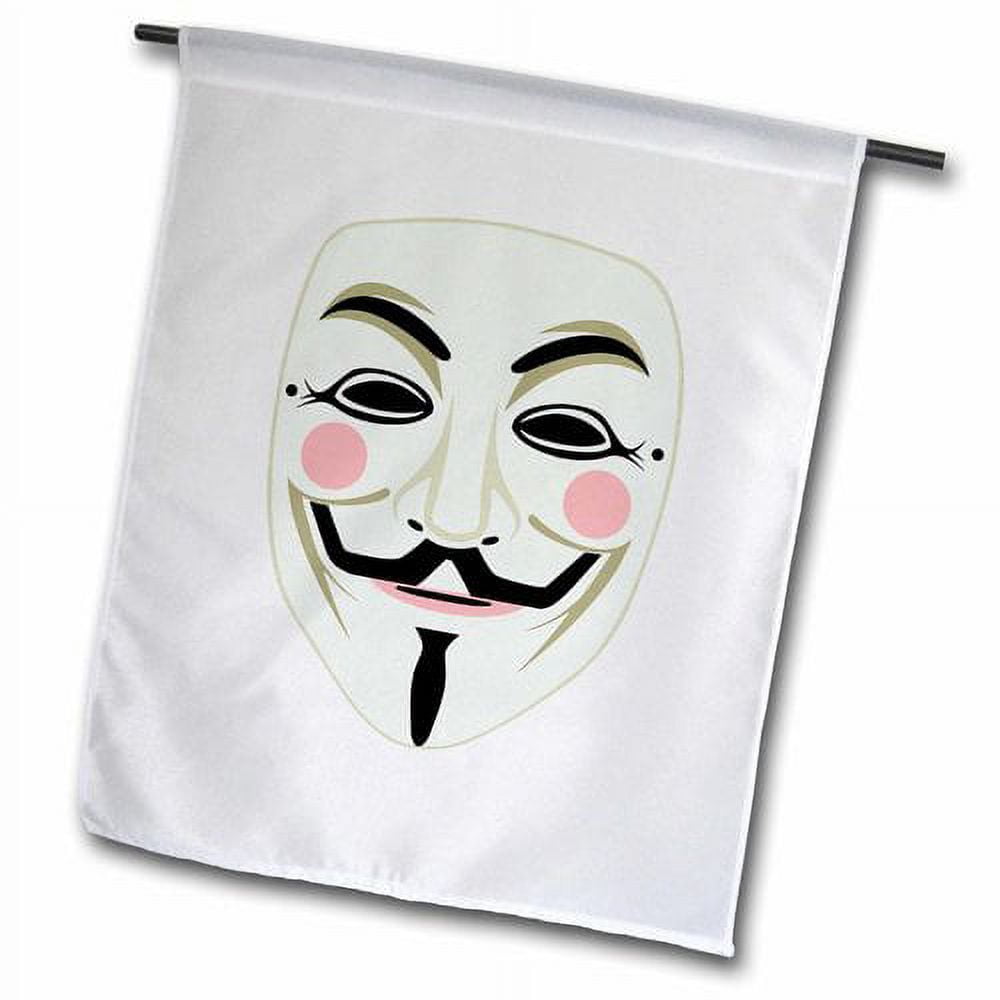 3dRose, Anonymous Mask PC Hacker Data Symbol Trendy Modern, 18 x 27 ...